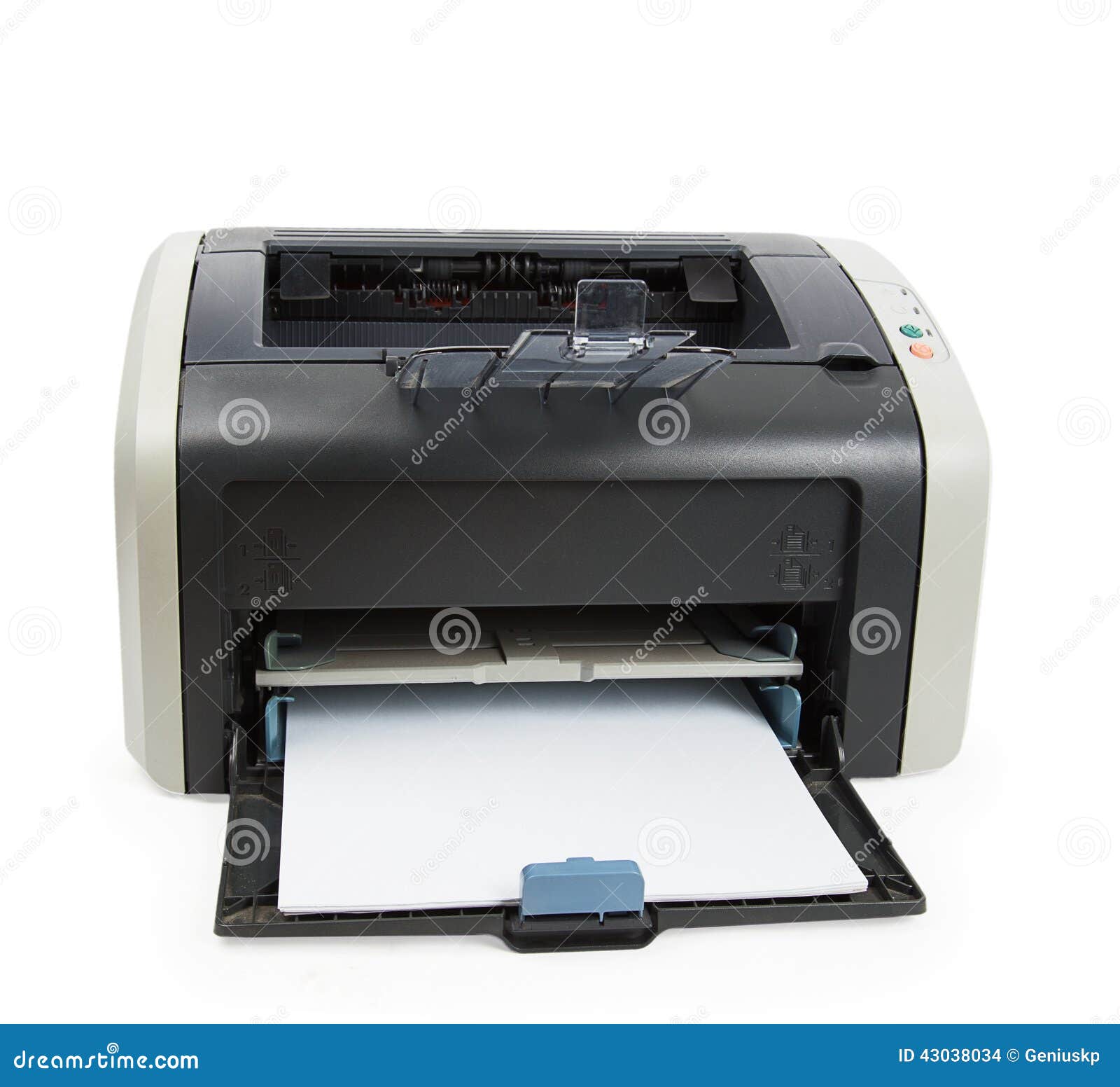 Impresora moderna foto de archivo. Imagen de escritorio - 43038034