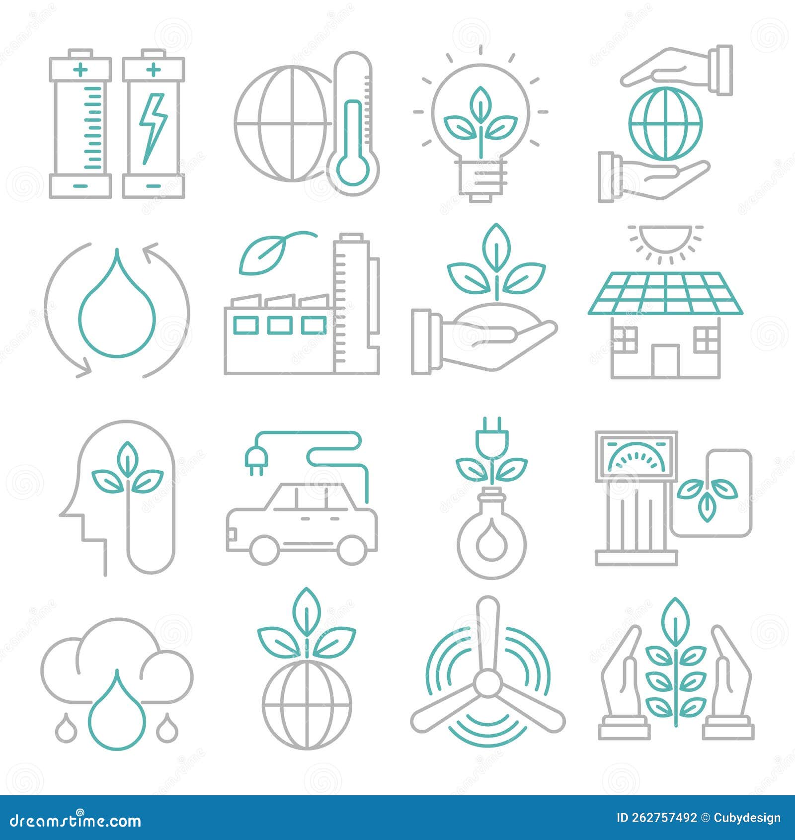 Set of Ecology Icons, Suitable for a Wide Range of Digital Creative ...