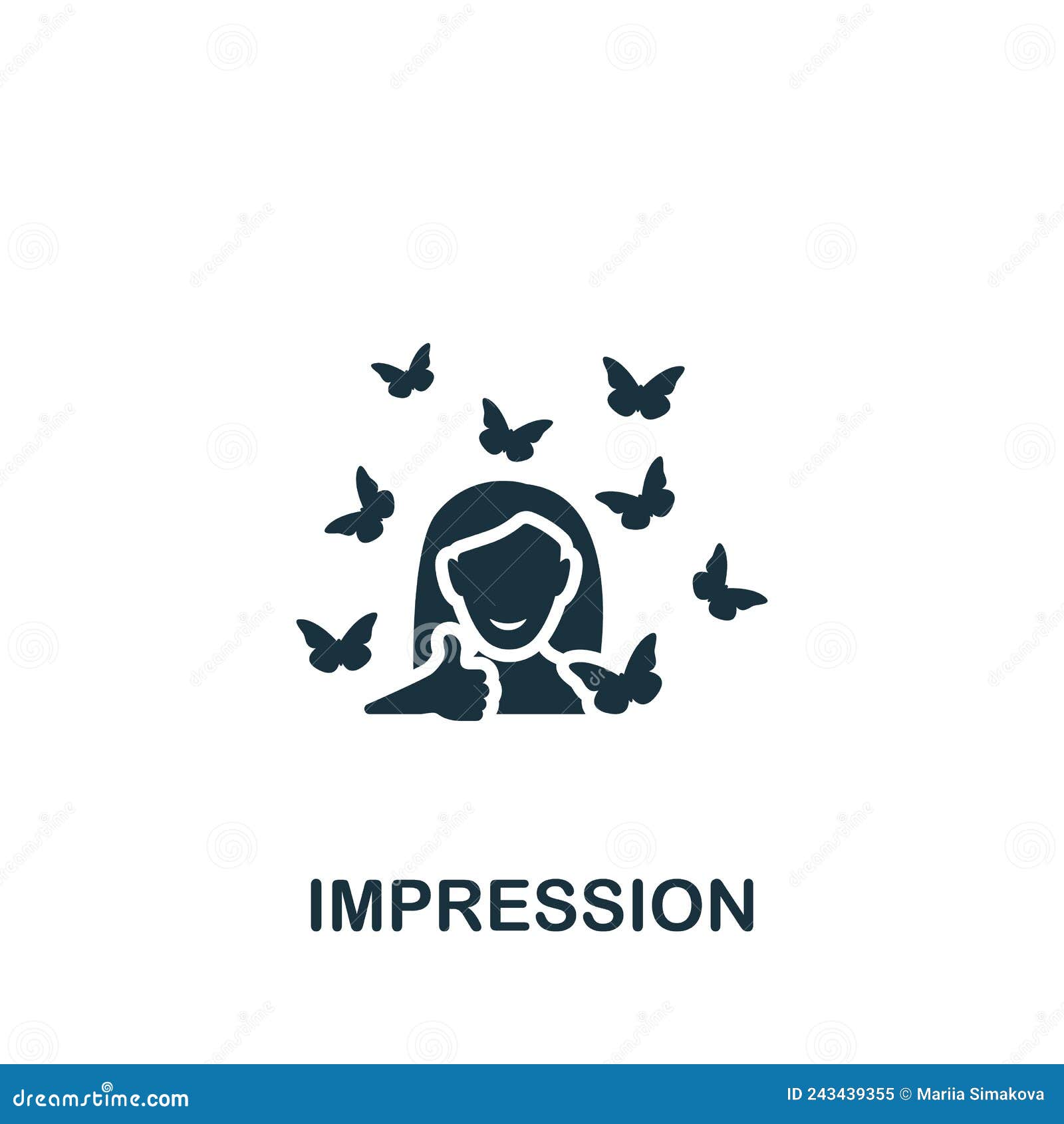 Impression Icon. Monochrome Simple Icon for Templates, Web Design and ...