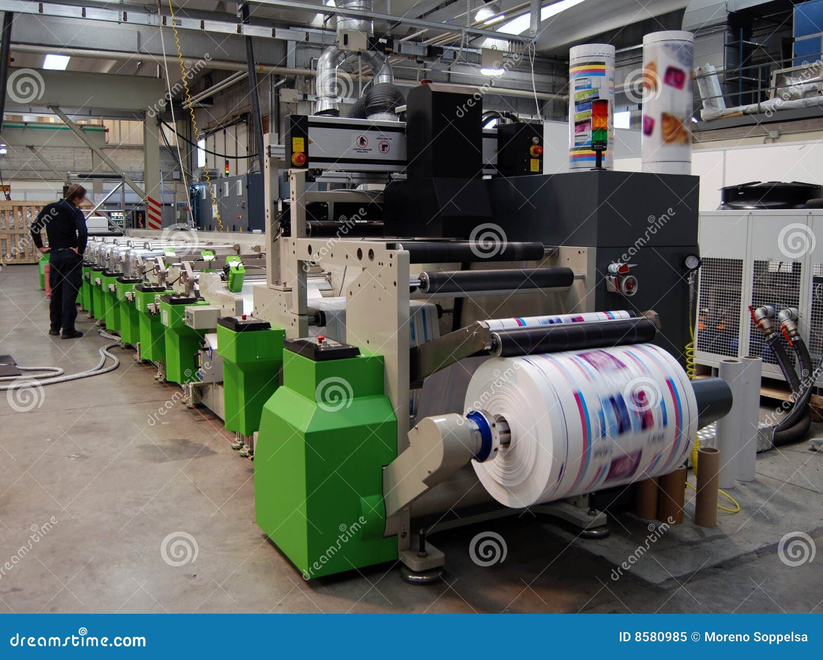 Impression UV De Presse De Flexo Image stock - Image du drapeaux ...