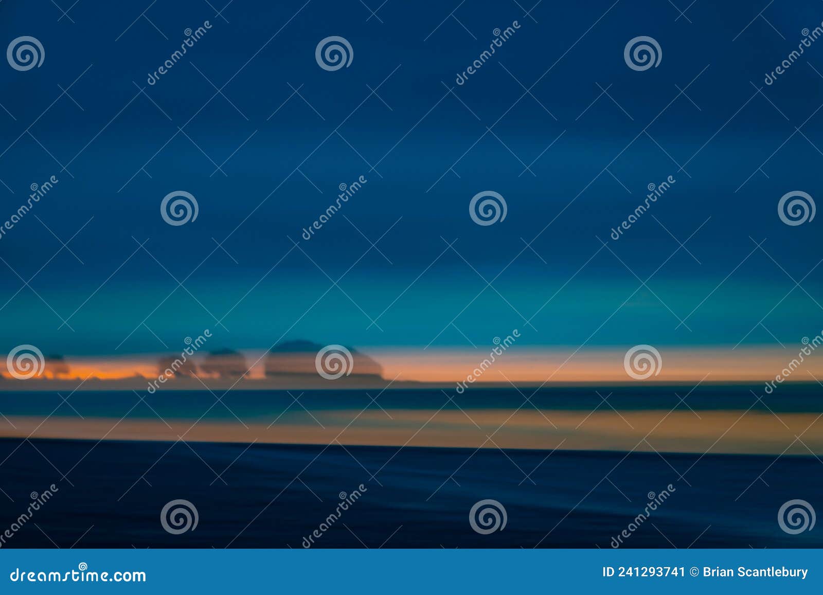 Impressionist Abstract Effect of Beach and Sea in Long Exposure and ...