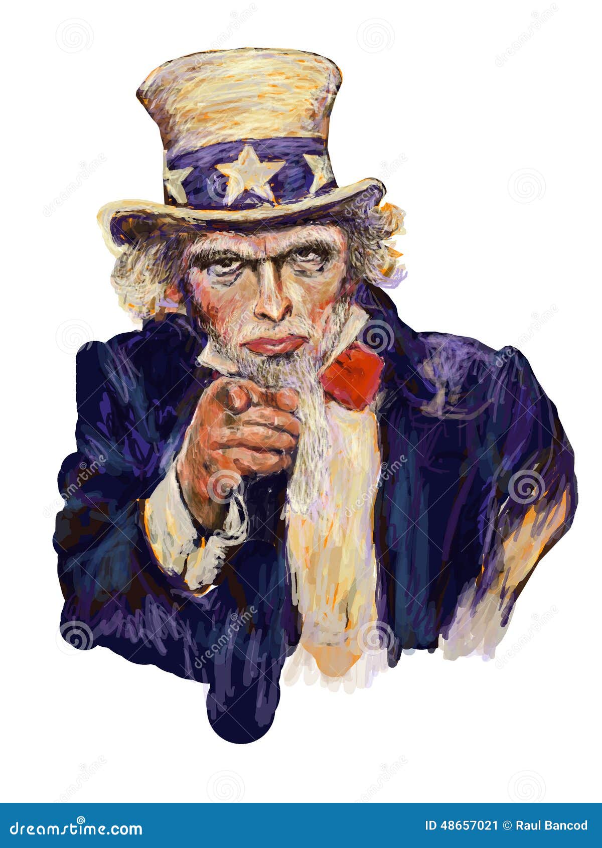 Impressionist Uncle Sam editorial photo. Illustration of uncle - 48657021