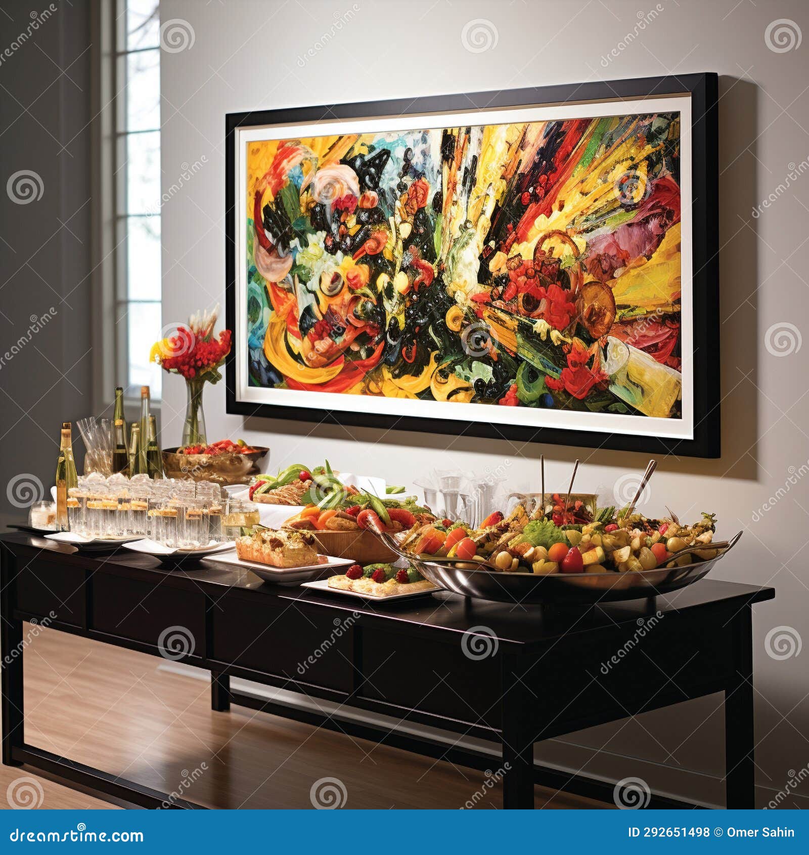 Impressionistic Reception Buffet with a Modern Twist Stock Photo ...