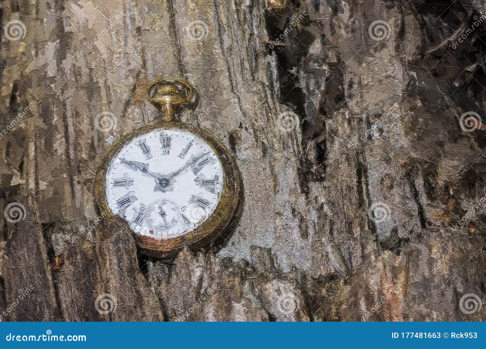 Impressionistic Style Artwork of the Relentless and Unstoppable Passage ...