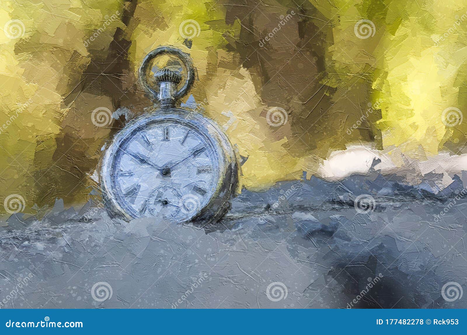 Impressionistic Style Artwork of the Relentless and Unstoppable Passage ...