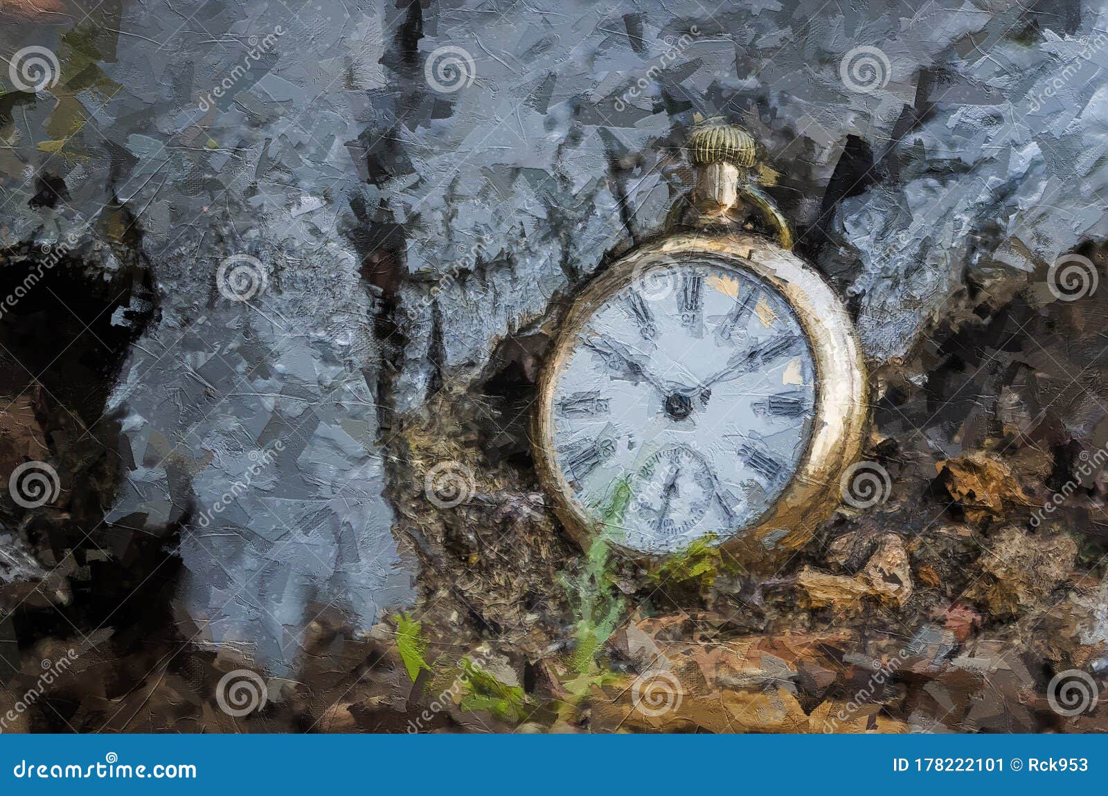 Impressionistic Style Artwork of the Relentless and Unstoppable Passage ...