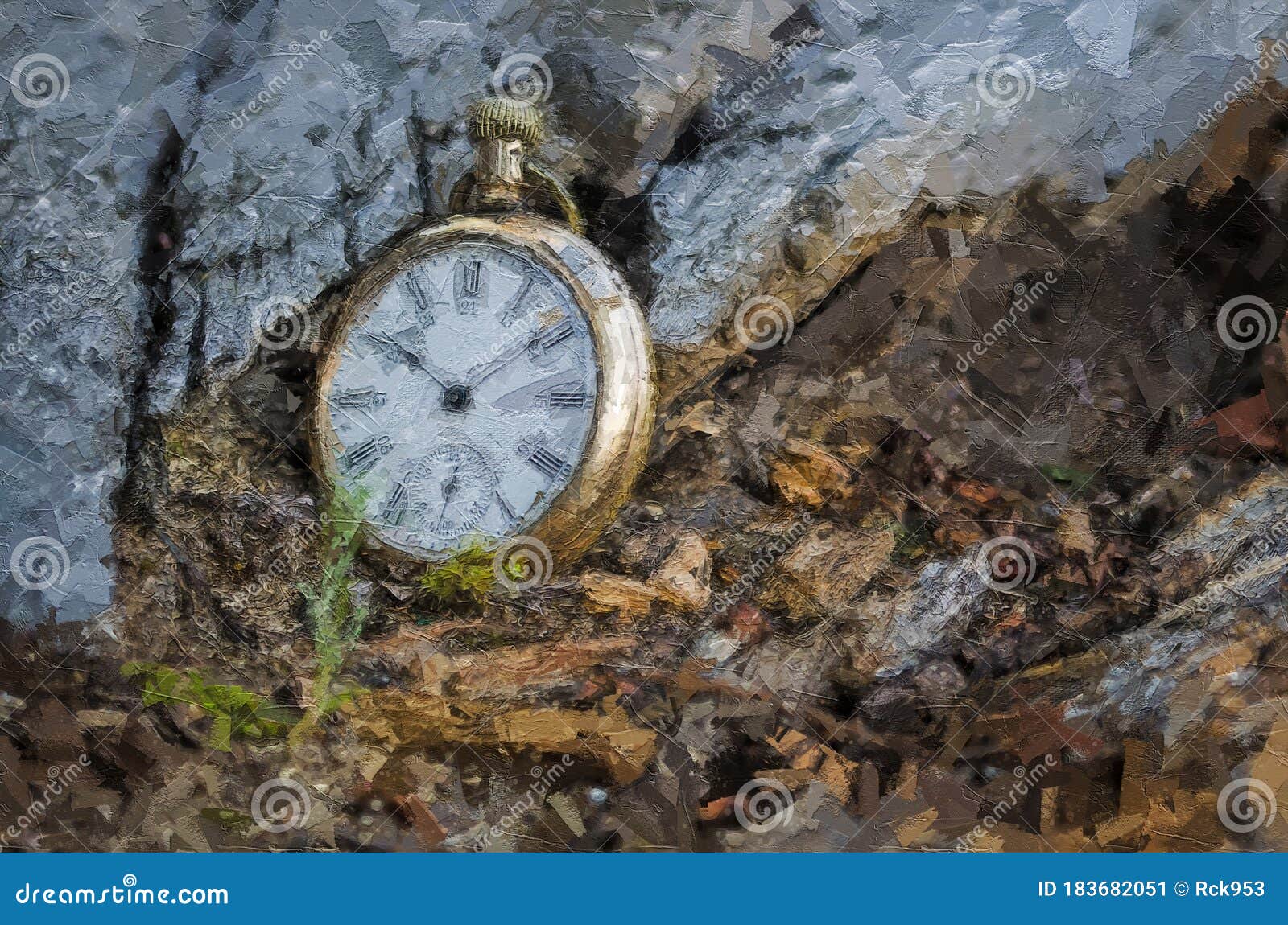 Impressionistic Style Artwork of the Relentless and Unstoppable Passage ...