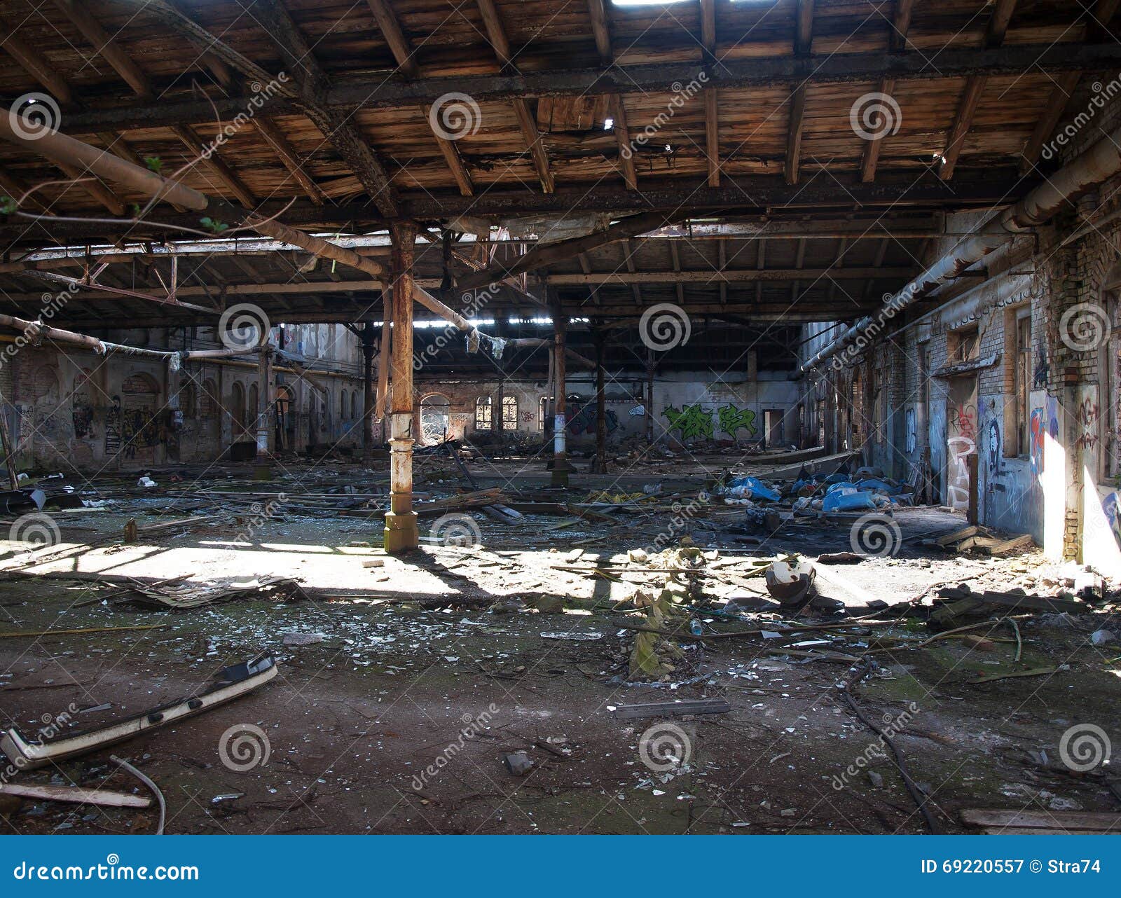 Impressions of an Abandoned Ruin Stock Image - Image of einnruchgefahr ...