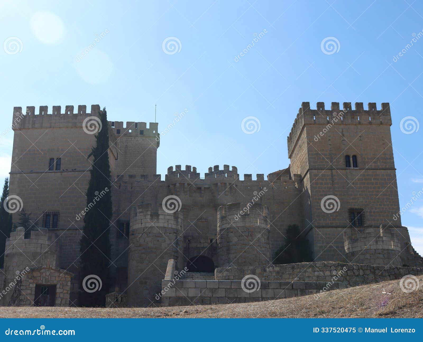 Impressive Ancient Medieval Castle Stone Construction Defense Security ...