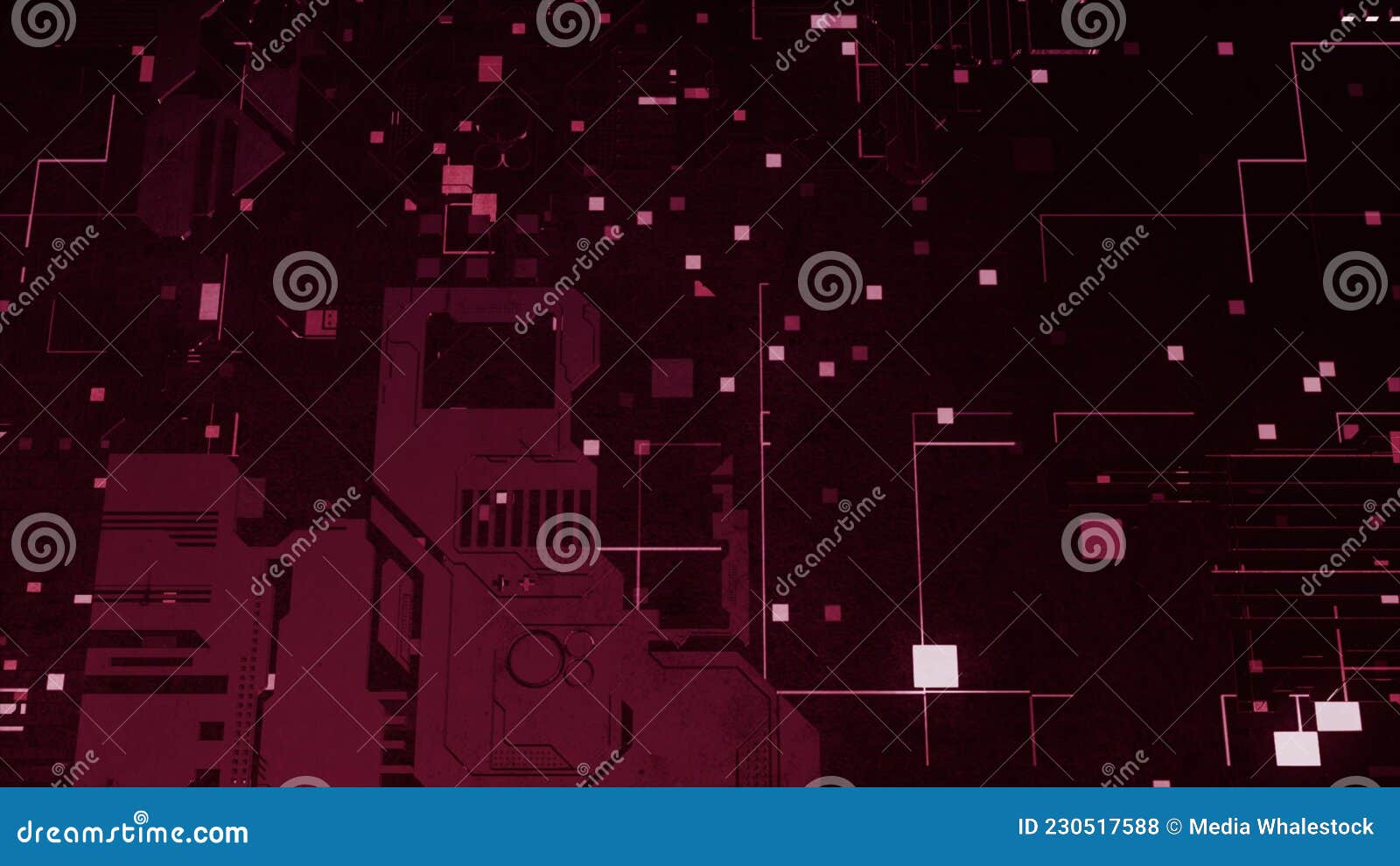 Impressive Animation Shows Data Flow in a Motherboard in Pc. Motion ...