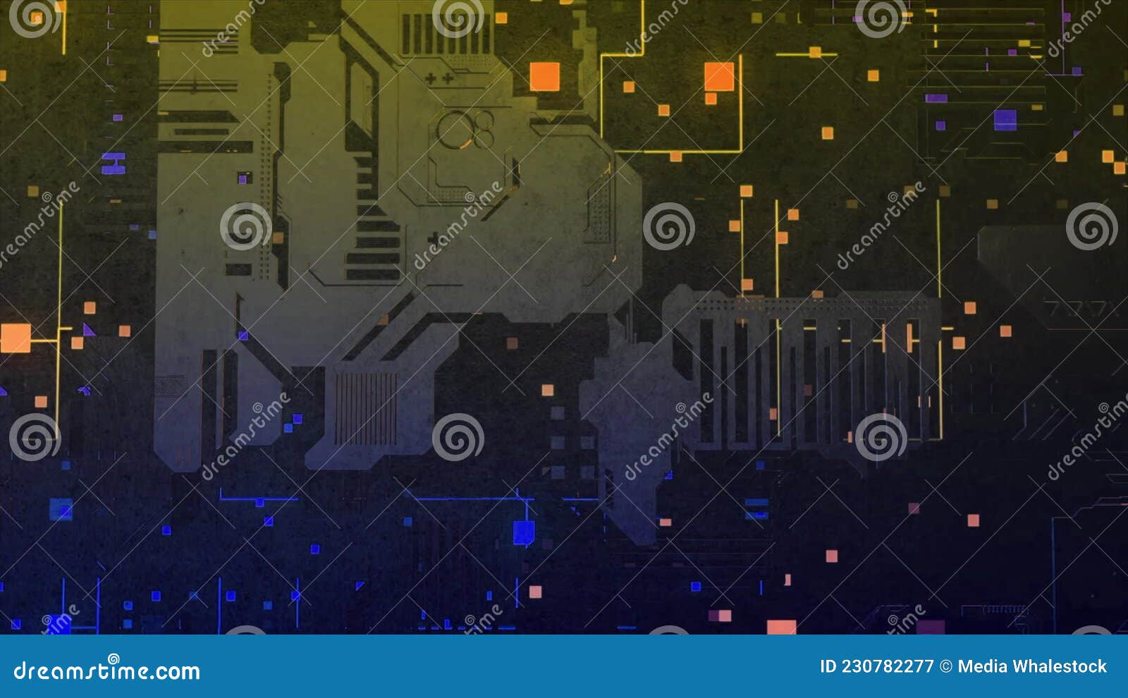 Impressive Animation Shows Data Flow in a Motherboard in Pc. Motion ...