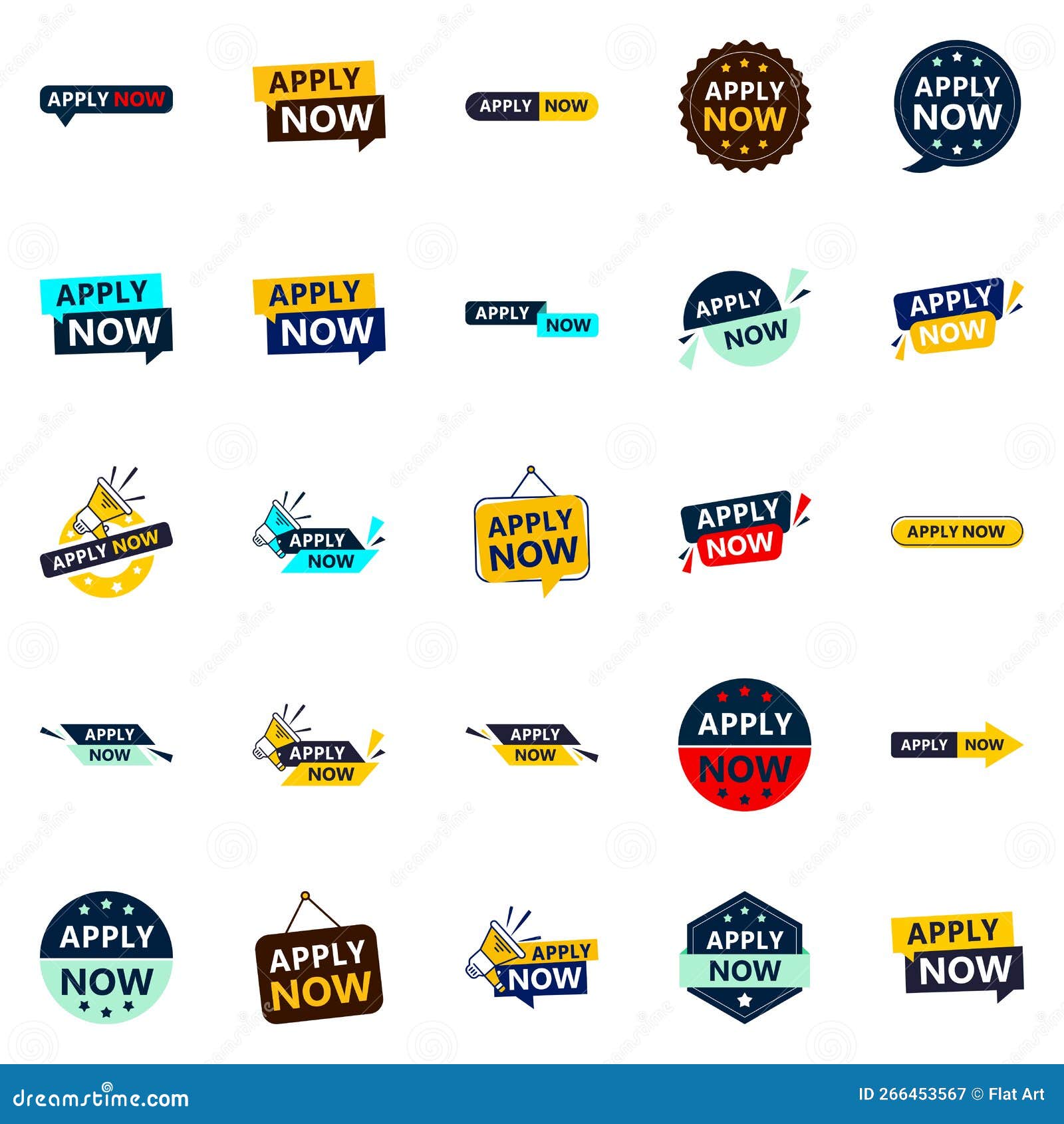 25 Impressive Apply Now Banners To Help You Stand Out Stock Vector ...