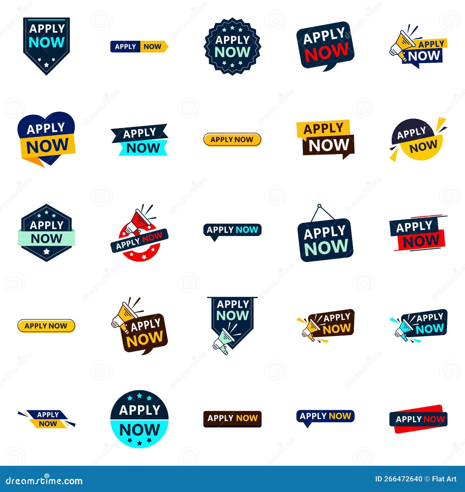 25 Impressive Apply Now Banners To Help You Stand Out Stock Vector ...