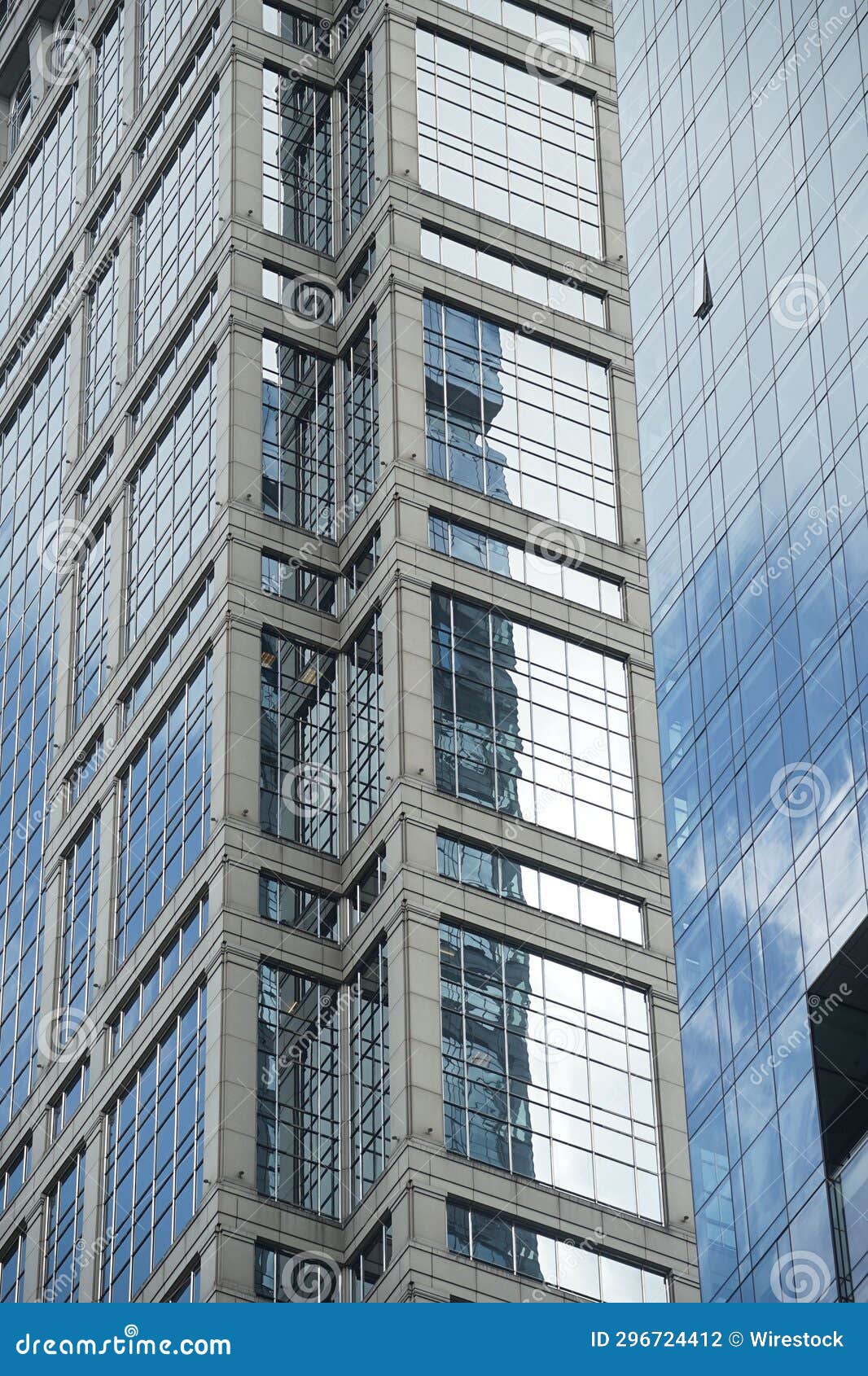 Impressive Architectural Skyscraper with Multiple Windows in the Upper ...