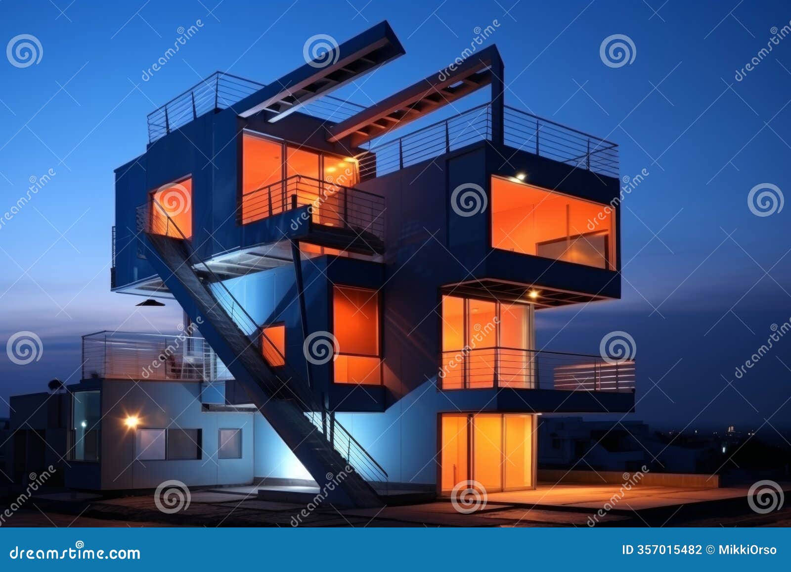 Impressive Architectural Structure of a Contemporary Office Building ...