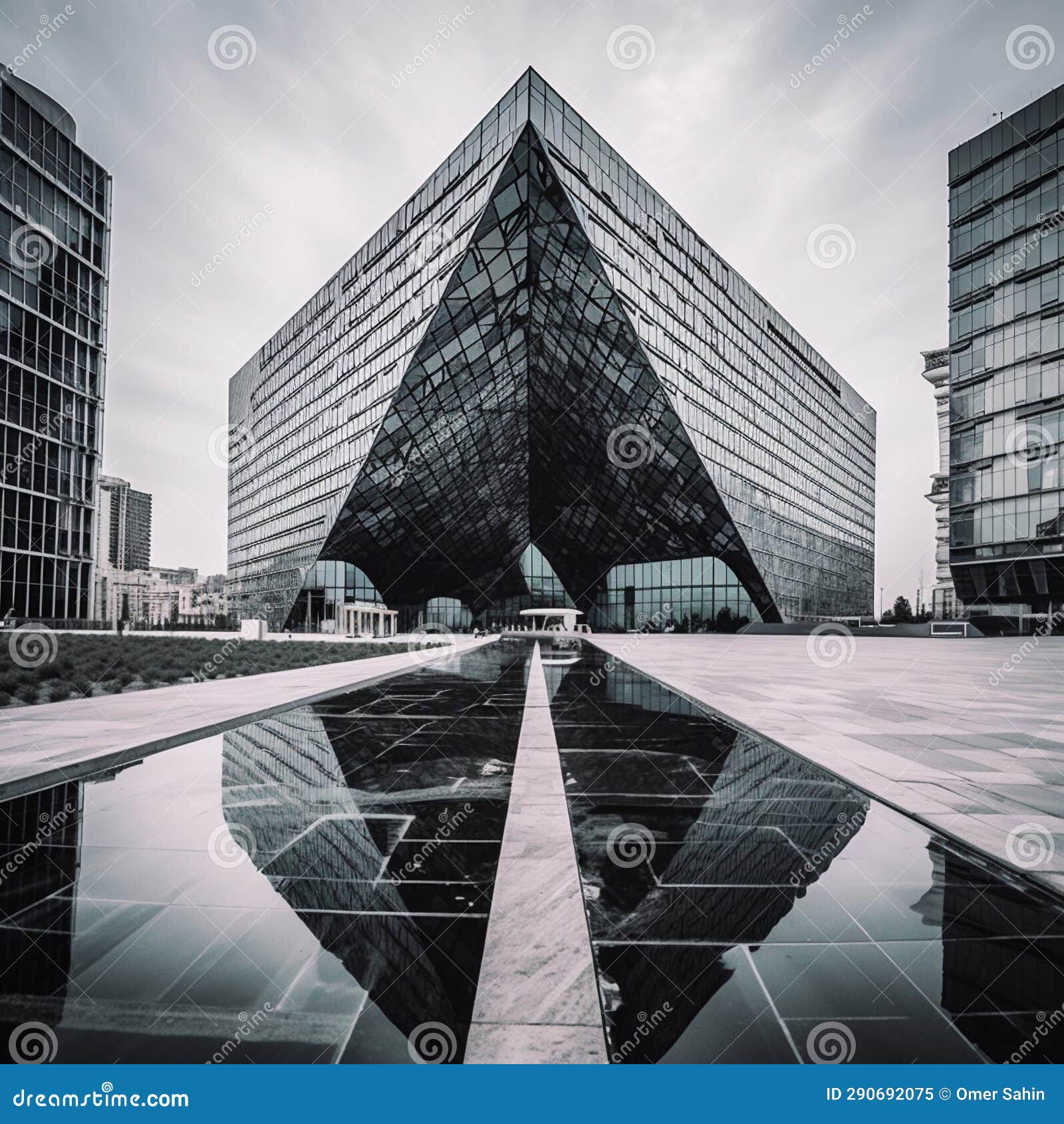 Impressive Architecture a Unique Building Showcase Stock Illustration ...