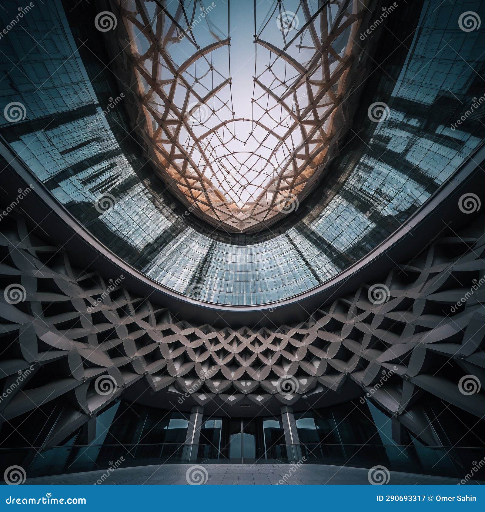 Impressive Architecture a Unique Building Showcase Stock Illustration ...