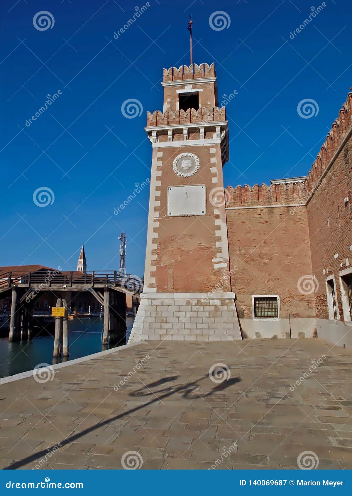 Impressive Arsenale in Venice Stock Image - Image of color, history ...