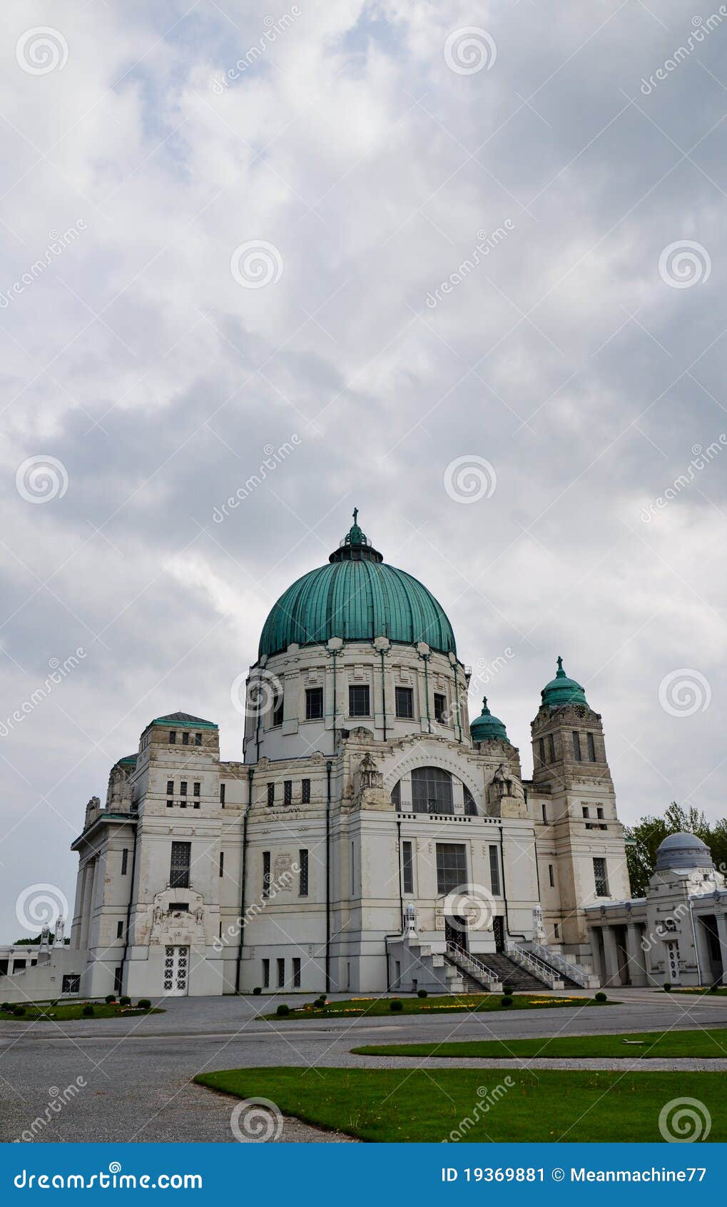 Impressive Art Deco Church In Vienna Stock Image - Image of worship ...