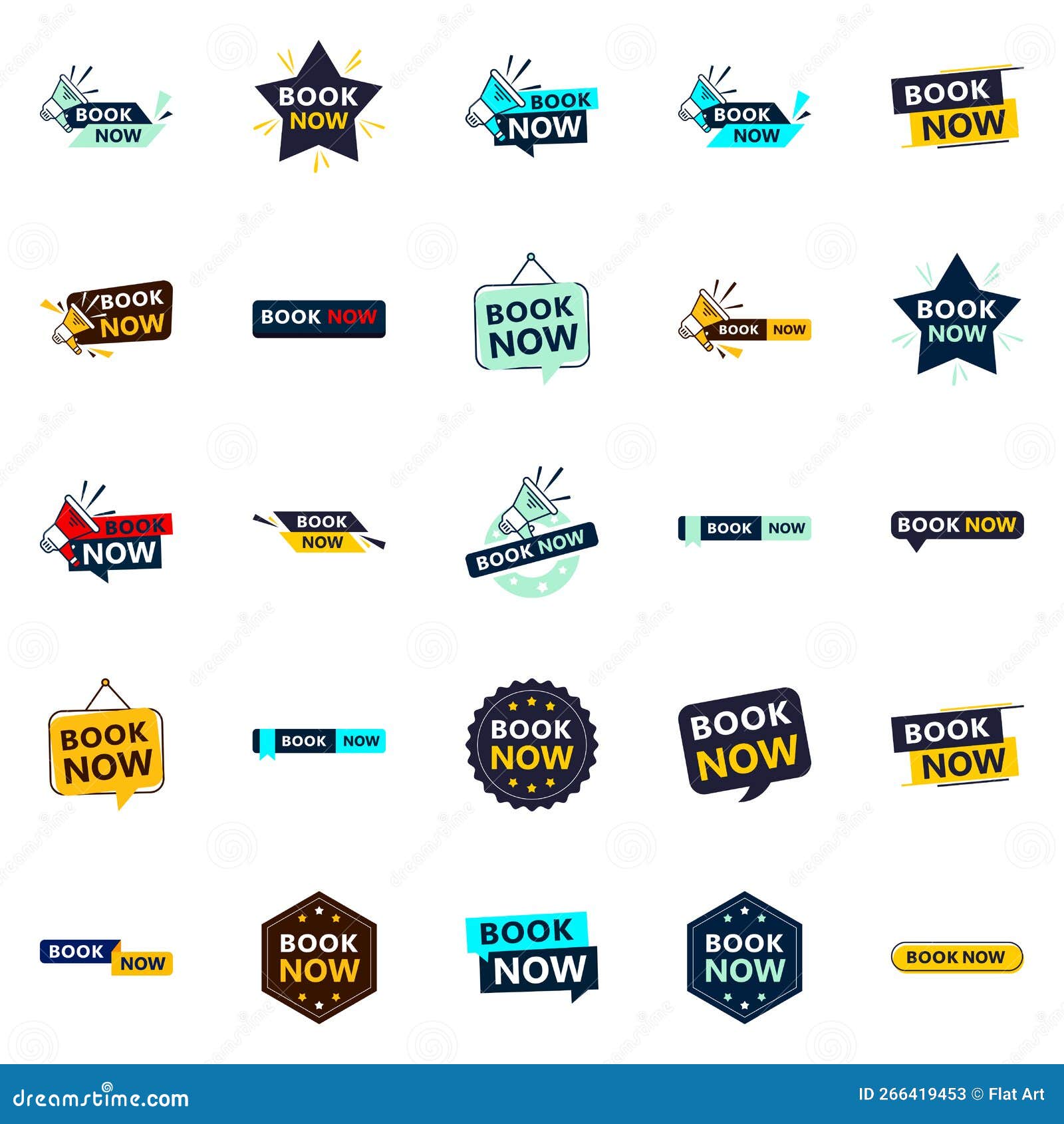 25 Impressive Book Now Banners To Help You Stand Out Stock Vector ...