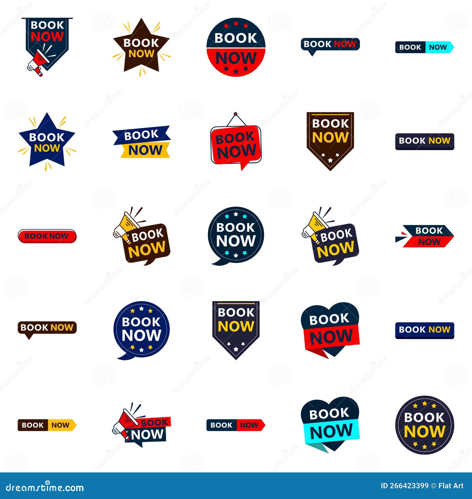 25 Impressive Book Now Banners To Help You Stand Out Stock Vector ...