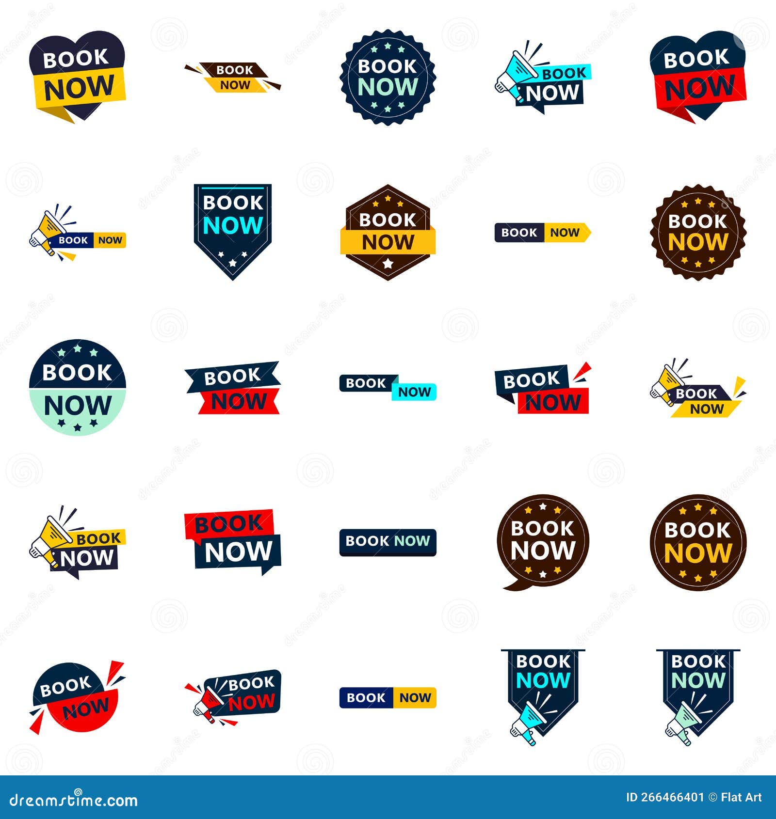 25 Impressive Book Now Banners To Help You Stand Out Stock Vector ...