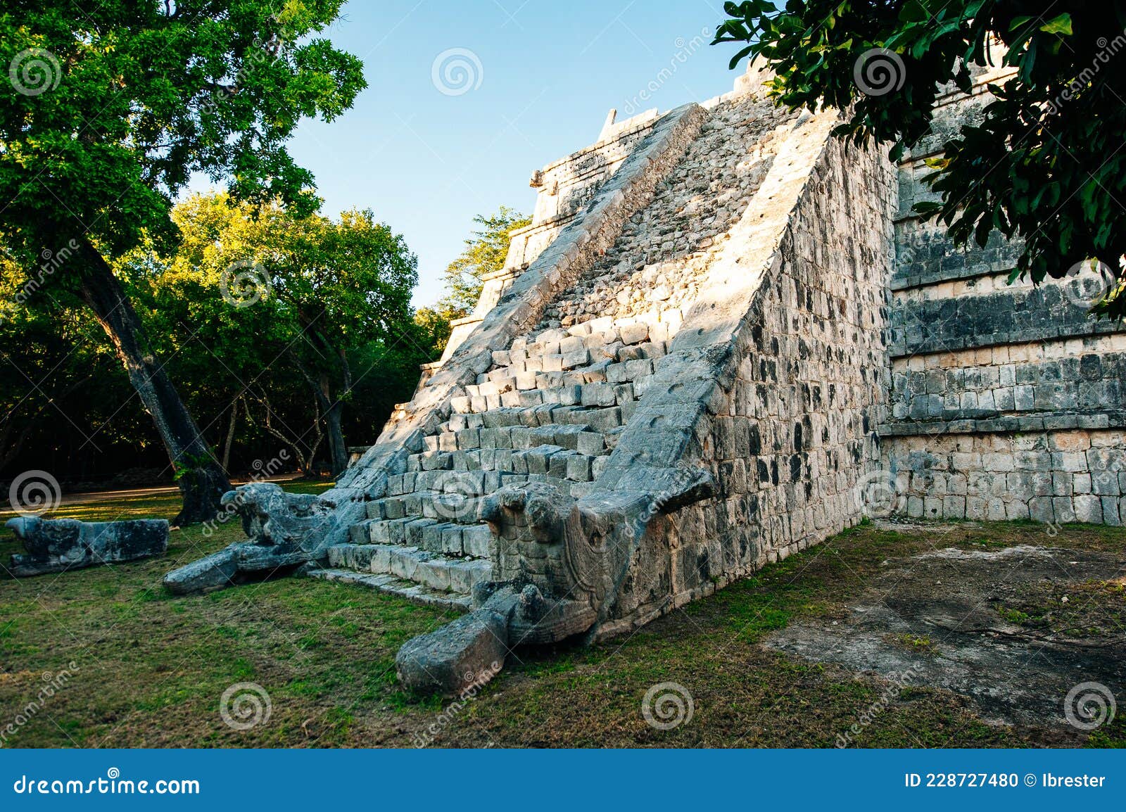 Impressive Chichen Itza Maya Pyramid Called El Castillo, Mexico - June ...