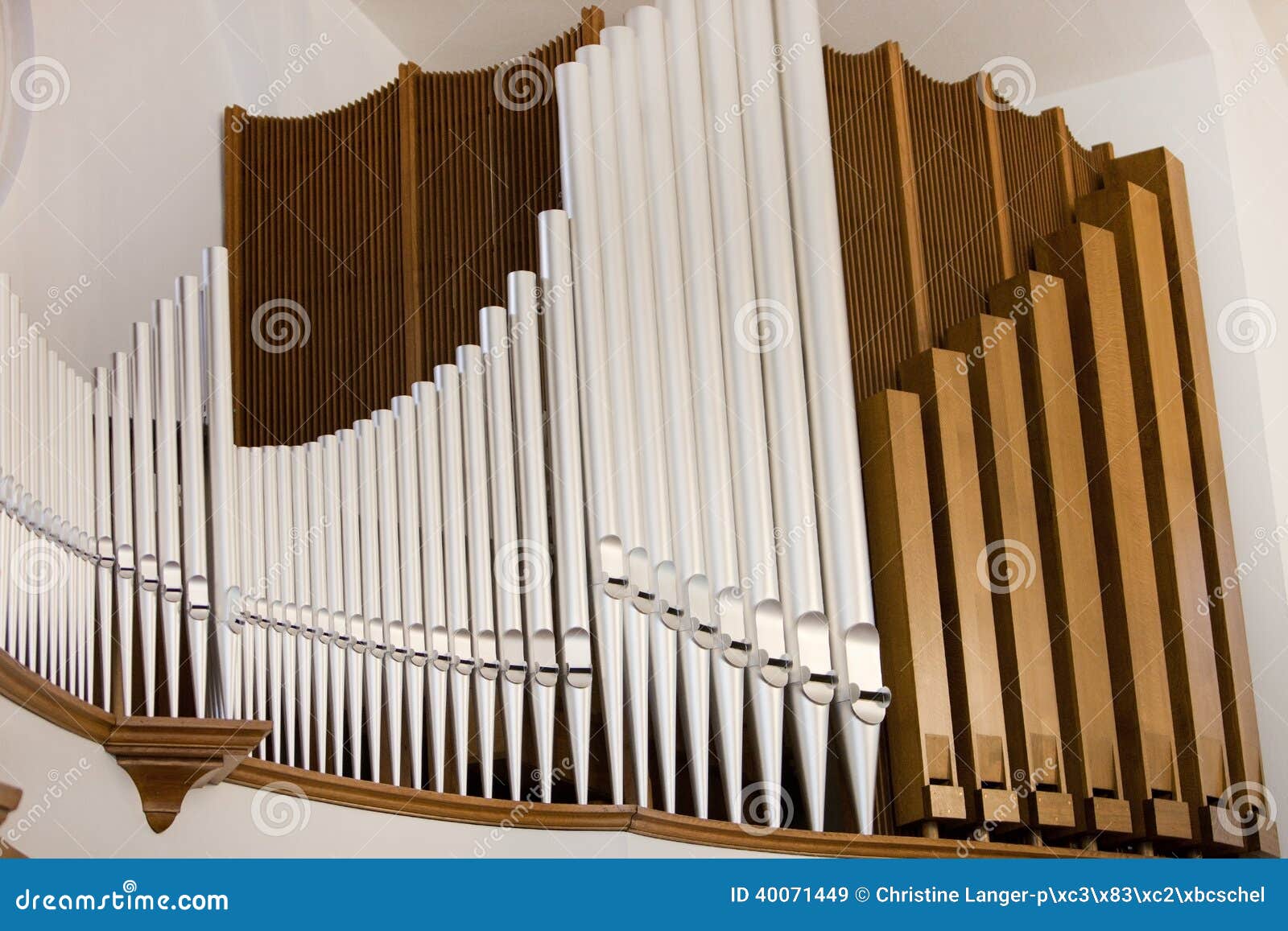 Impressive church organ stock image. Image of sacred - 40071449