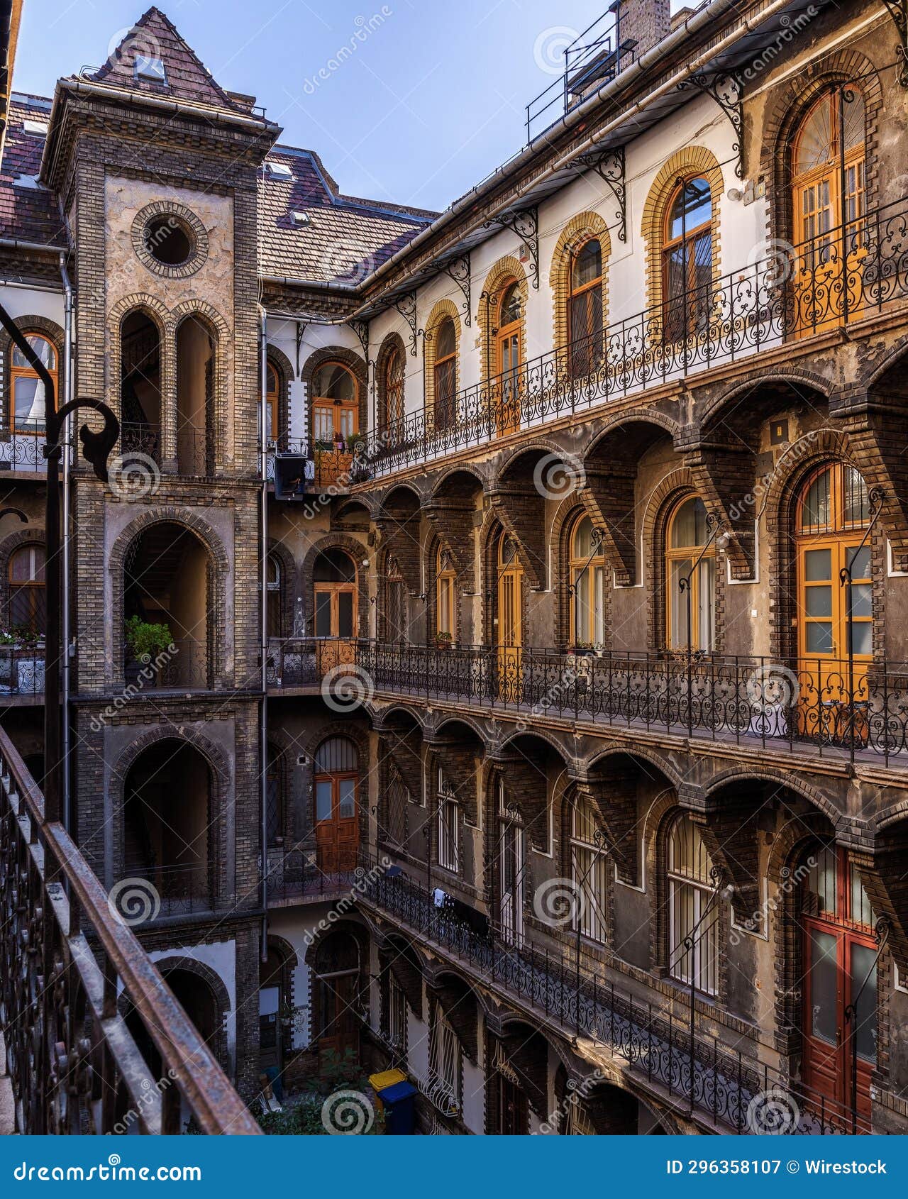 Impressive Classical Building in the Heart of Budapest, Hungary, with a ...