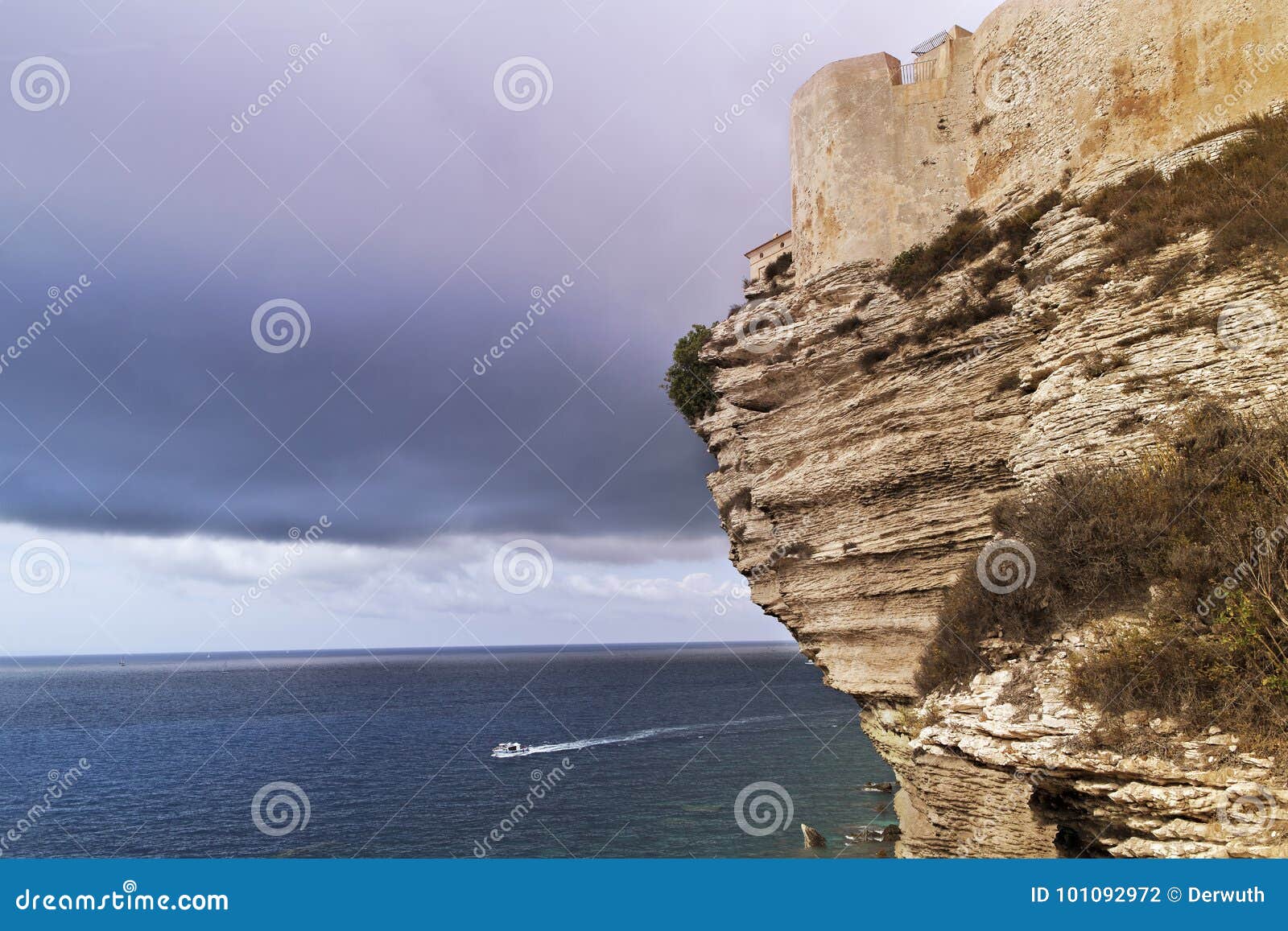 Famous cliff of bonifacio stock photo. Image of tourism - 101092972