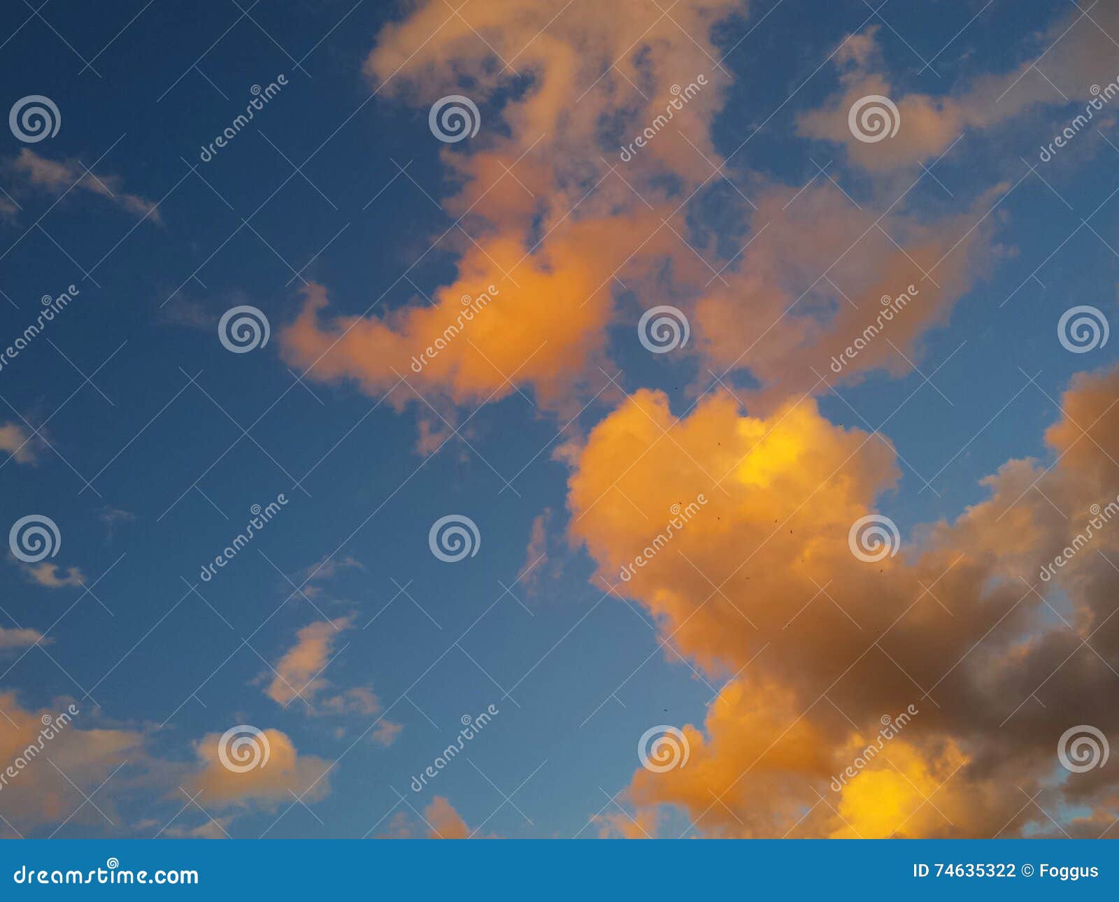 Impressive Colorful Clouds Background Stock Photo - Image of ...