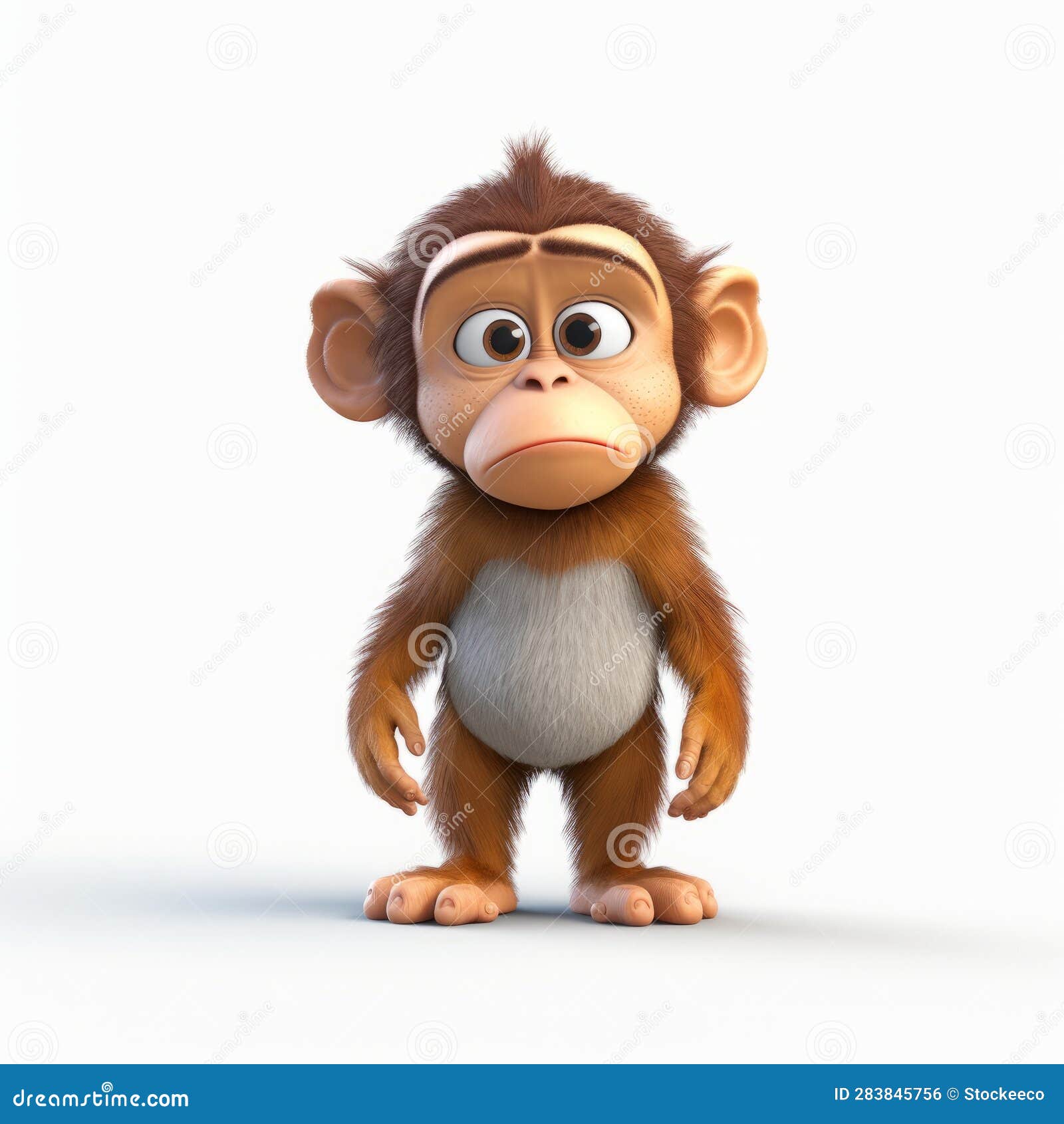 Impressive 3d Animation: Cartoon Monkey with Intense Emotional ...