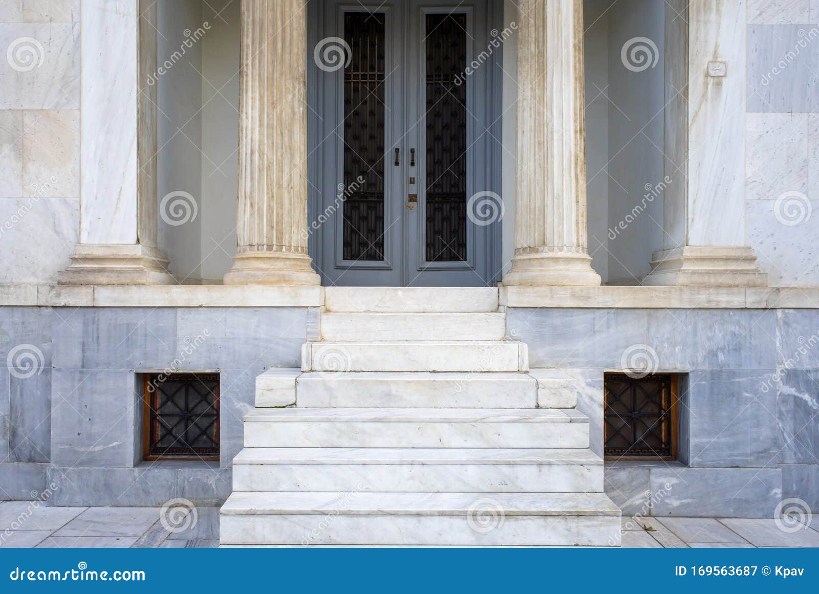 Impressive Entrance with Marble Columns, Classical Architecture ...