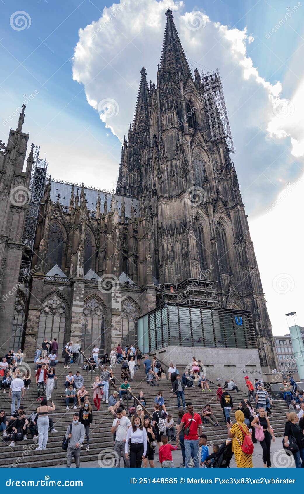 The Impressive Facade of Cologne Cathedral Editorial Image - Image of ...