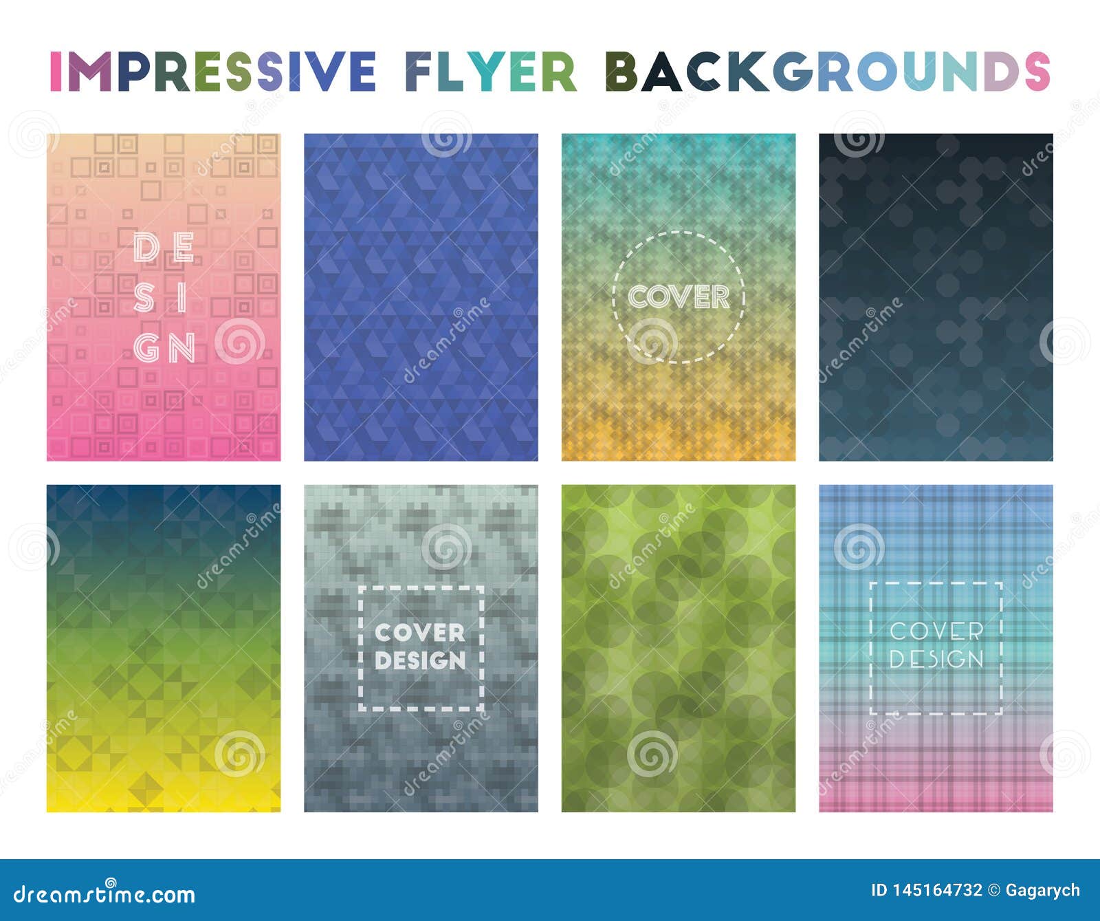 Impressive Flyer Backgrounds. Vector Illustration | CartoonDealer.com ...