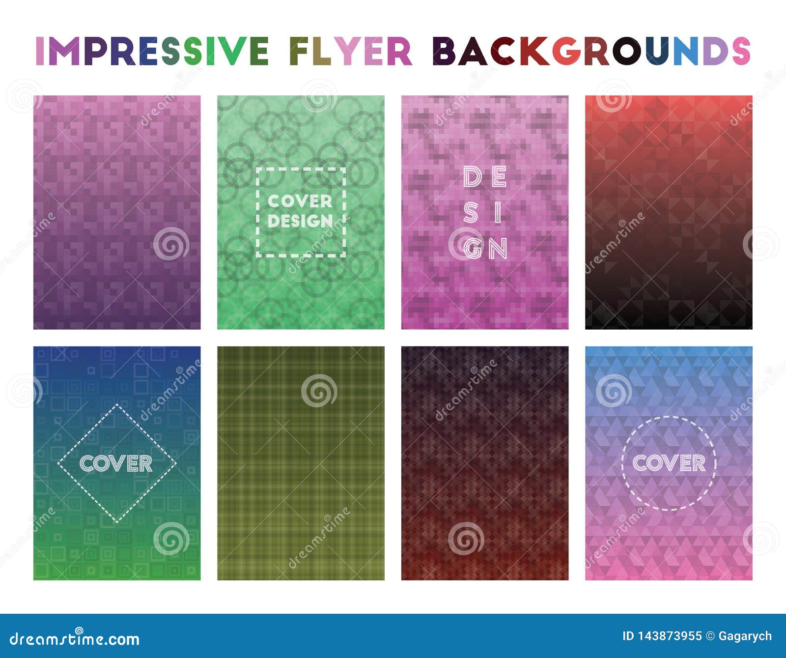 Impressive Flyer Backgrounds. Vector Illustration | CartoonDealer.com ...