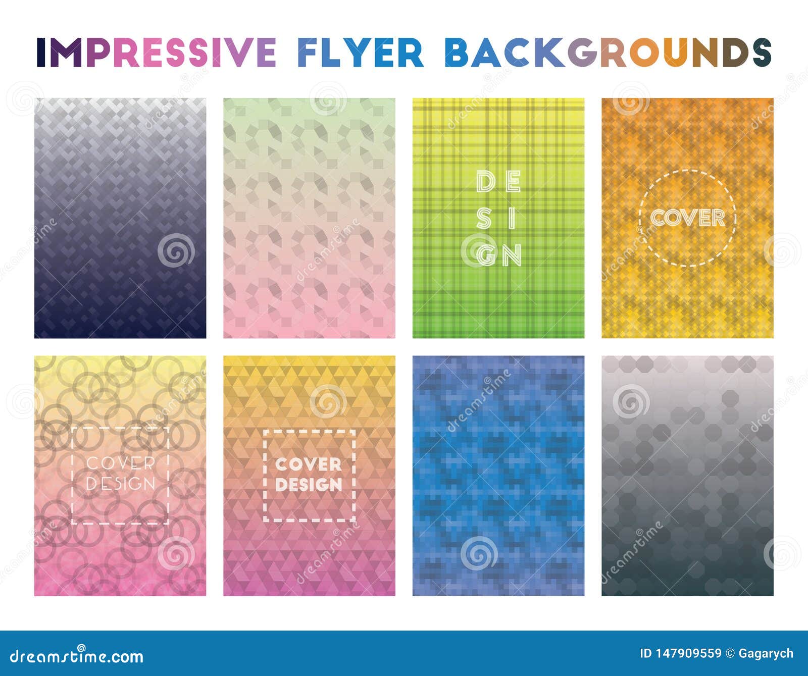 Impressive Flyer Backgrounds. Vector Illustration | CartoonDealer.com ...