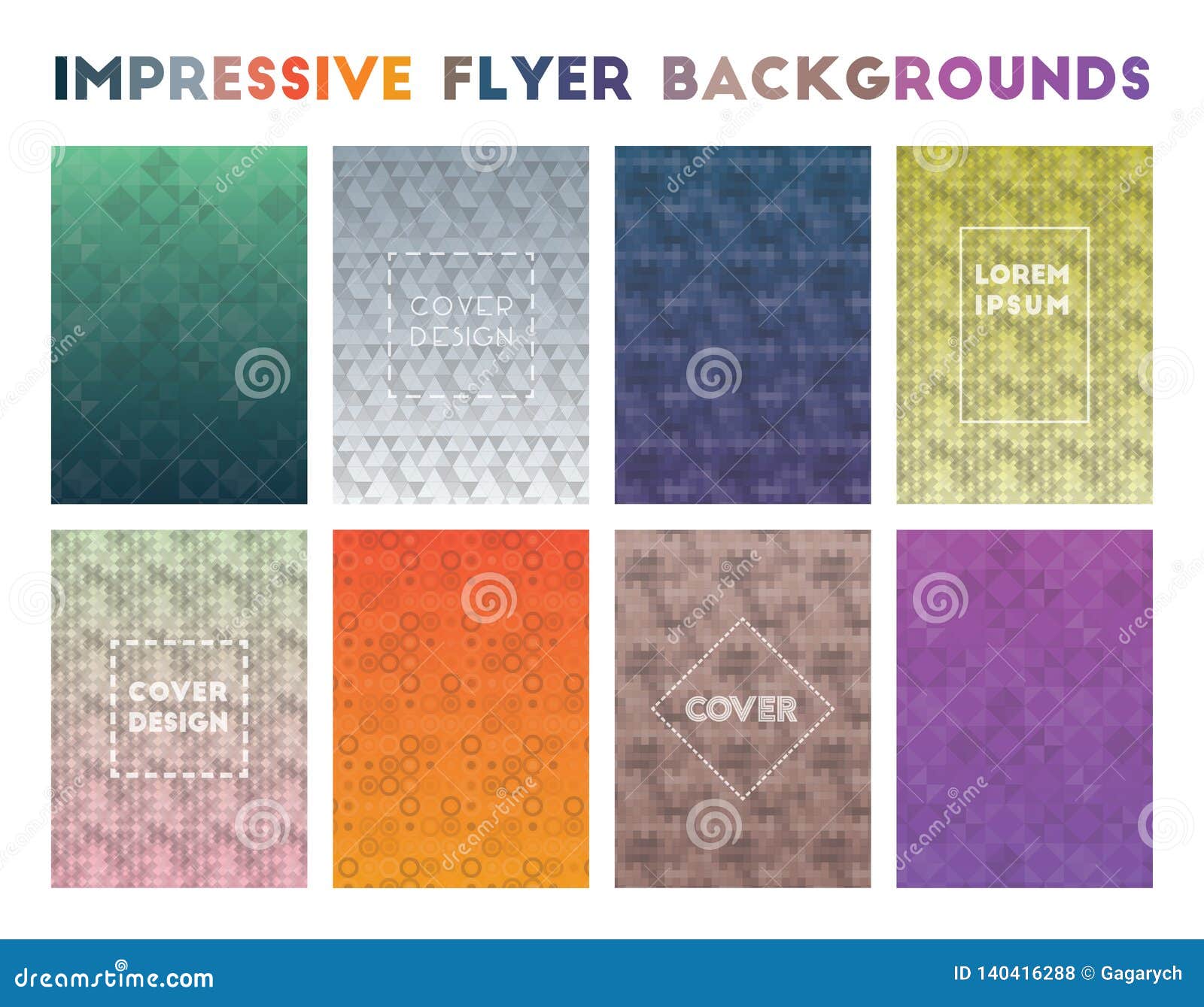 Impressive Flyer Backgrounds. Vector Illustration | CartoonDealer.com ...
