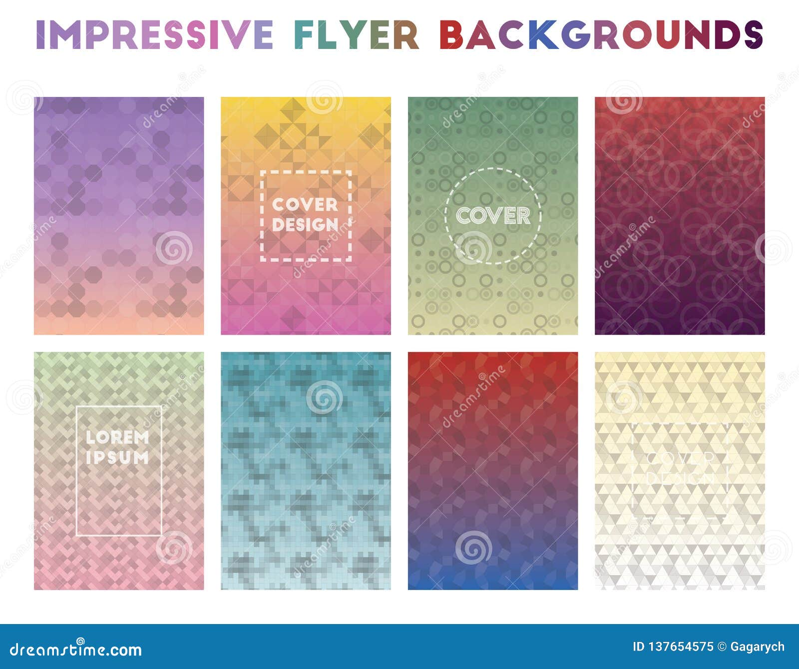 Impressive Flyer Backgrounds. Vector Illustration | CartoonDealer.com ...
