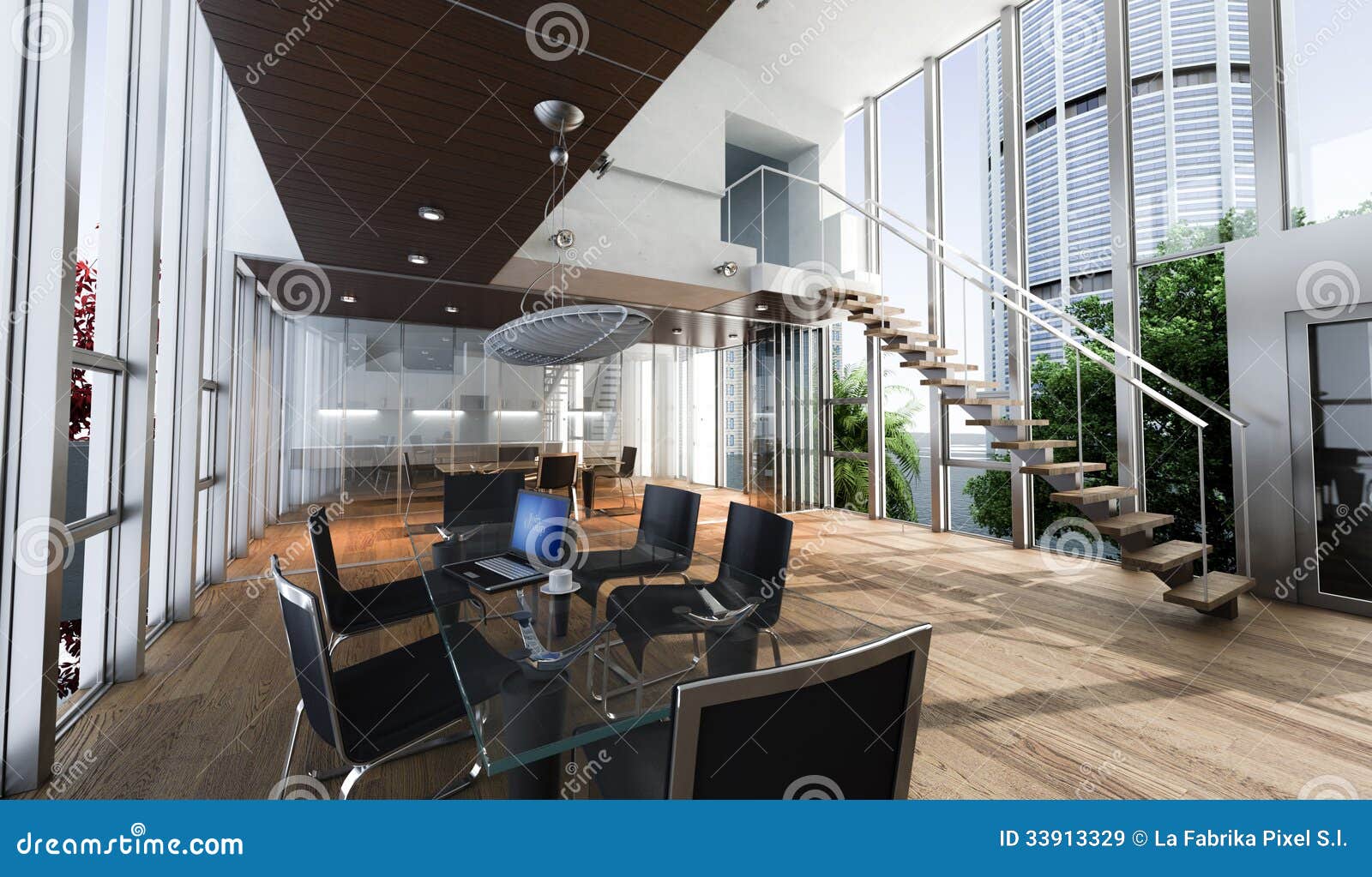 Impressive headquarters a stock image. Image of loft - 33913329