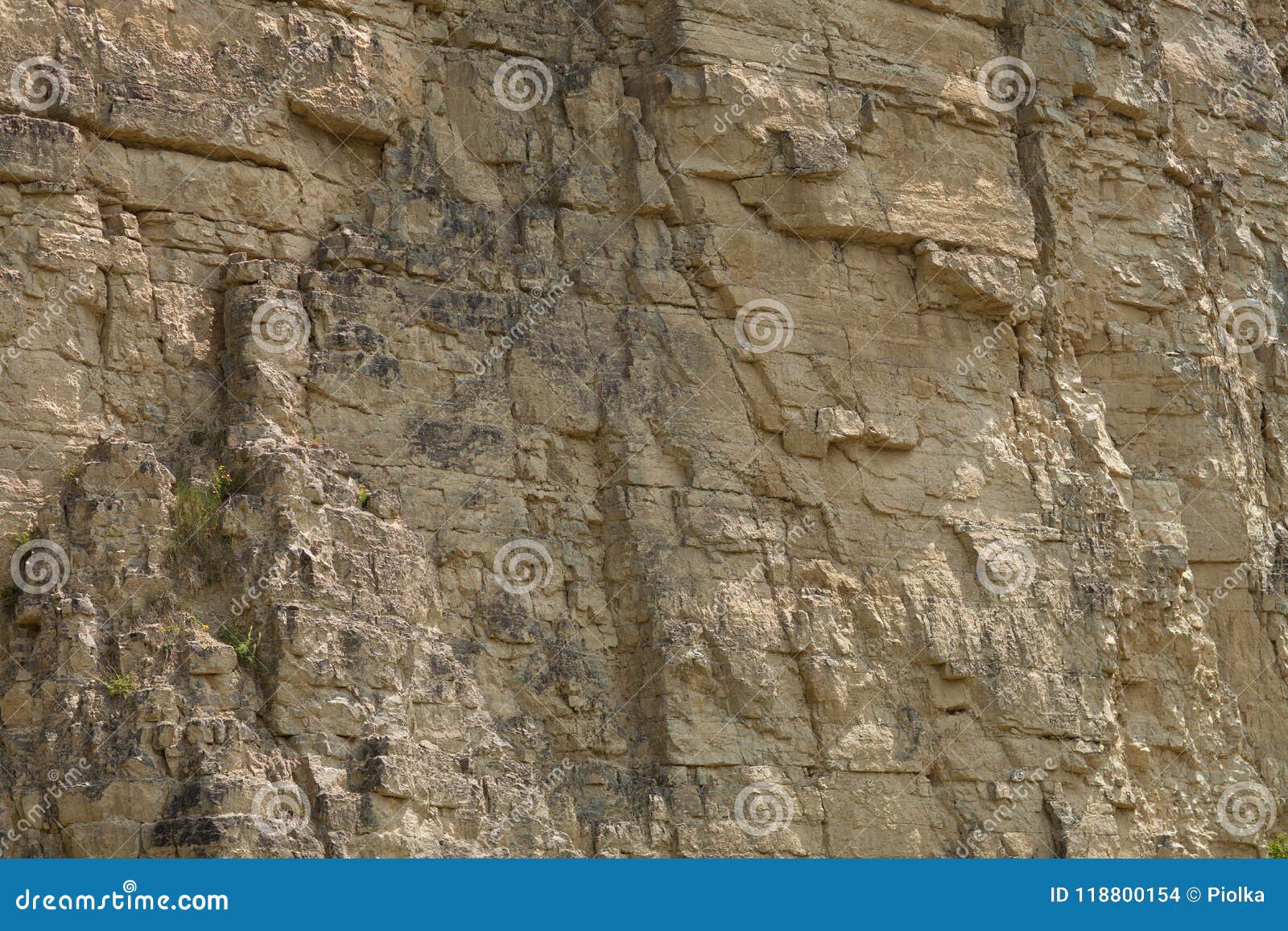 Impressive Huge Steep Wall in a Surface Quarry, Stone Texture Stock ...