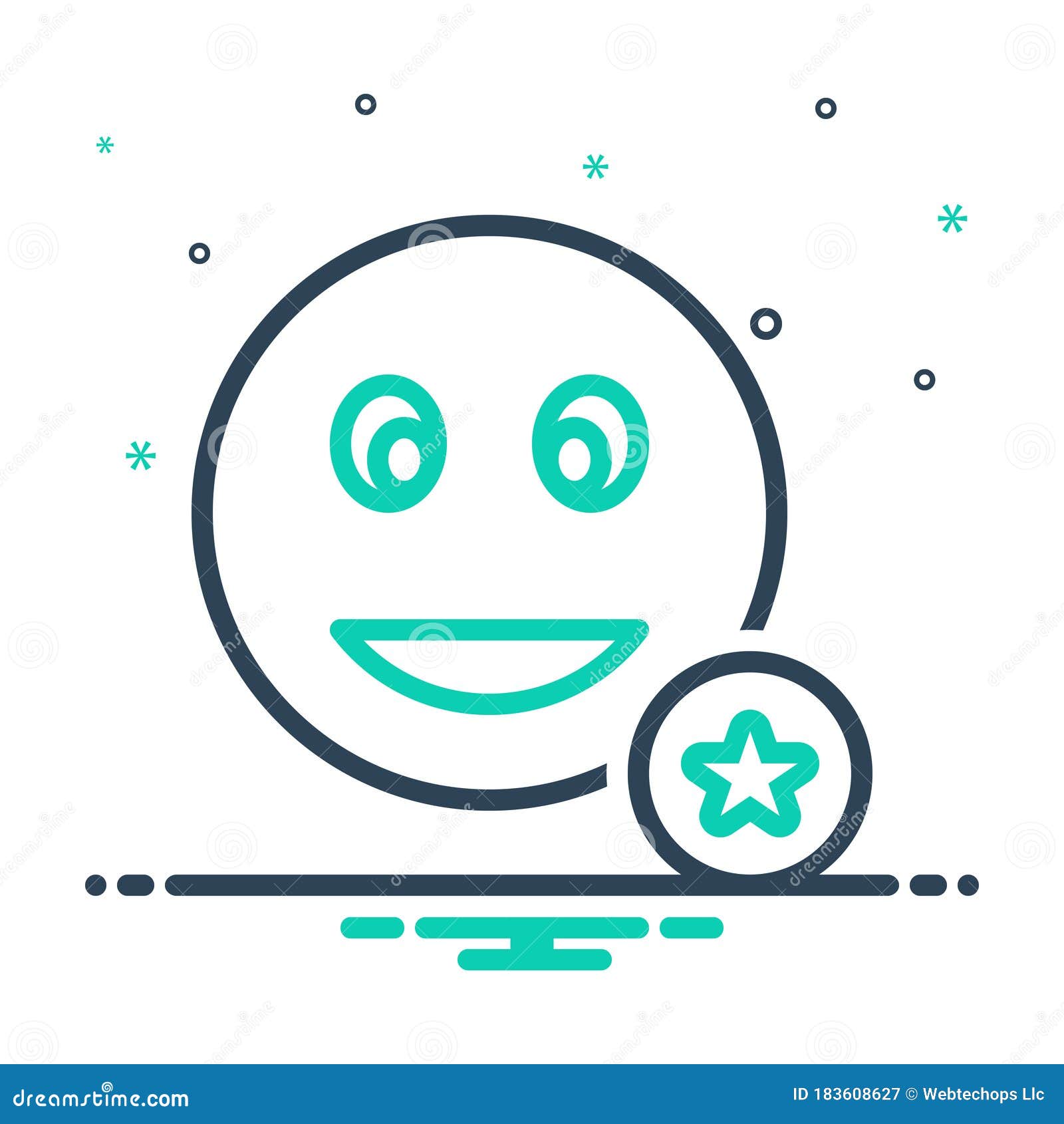 Mix Icon for Impressive, Magnificent and Majestic Stock Vector ...