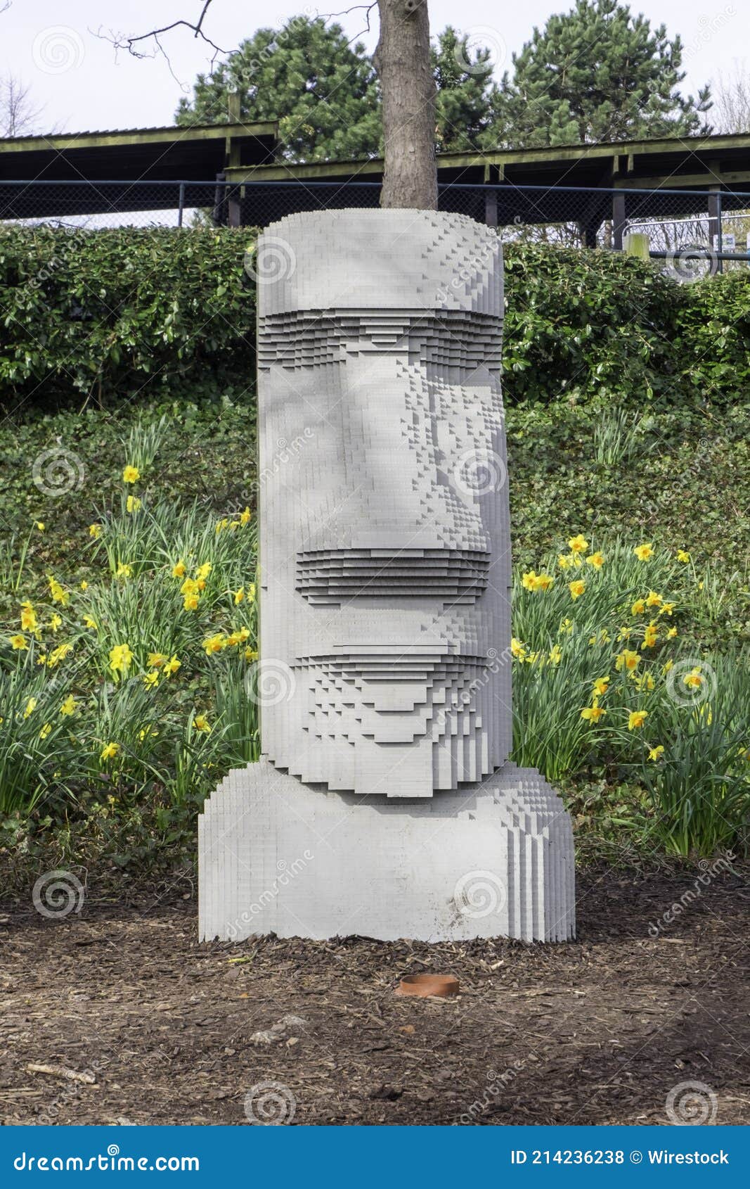 An Impressive Lego Easter Island Head Editorial Stock Photo - Image of ...