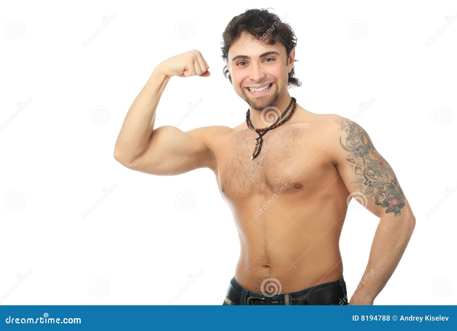 Impressive male stock photo. Image of modern, biceps, grunge - 8194788