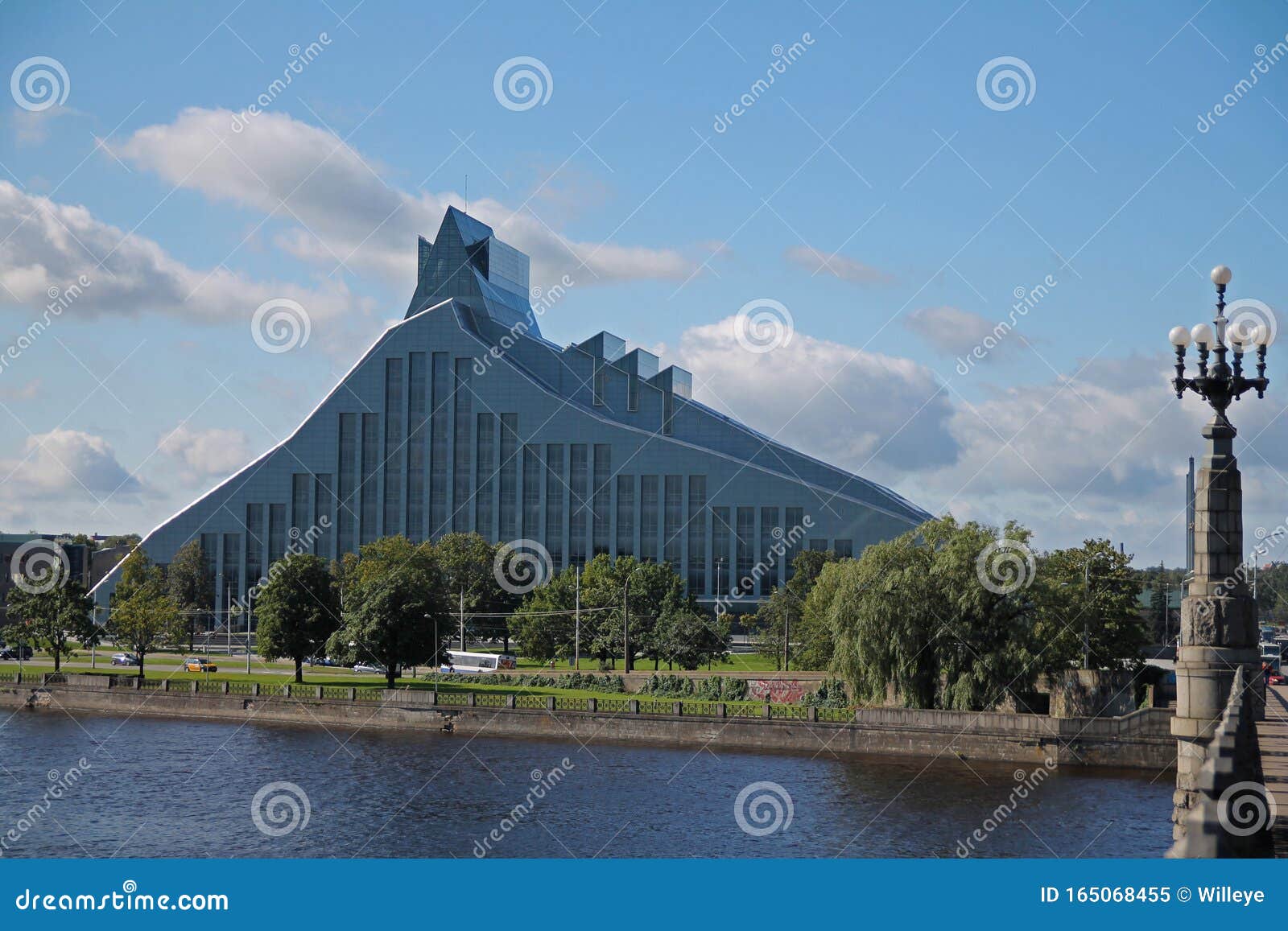 The Impressive Modern Riga Library on the River Editorial Image - Image ...