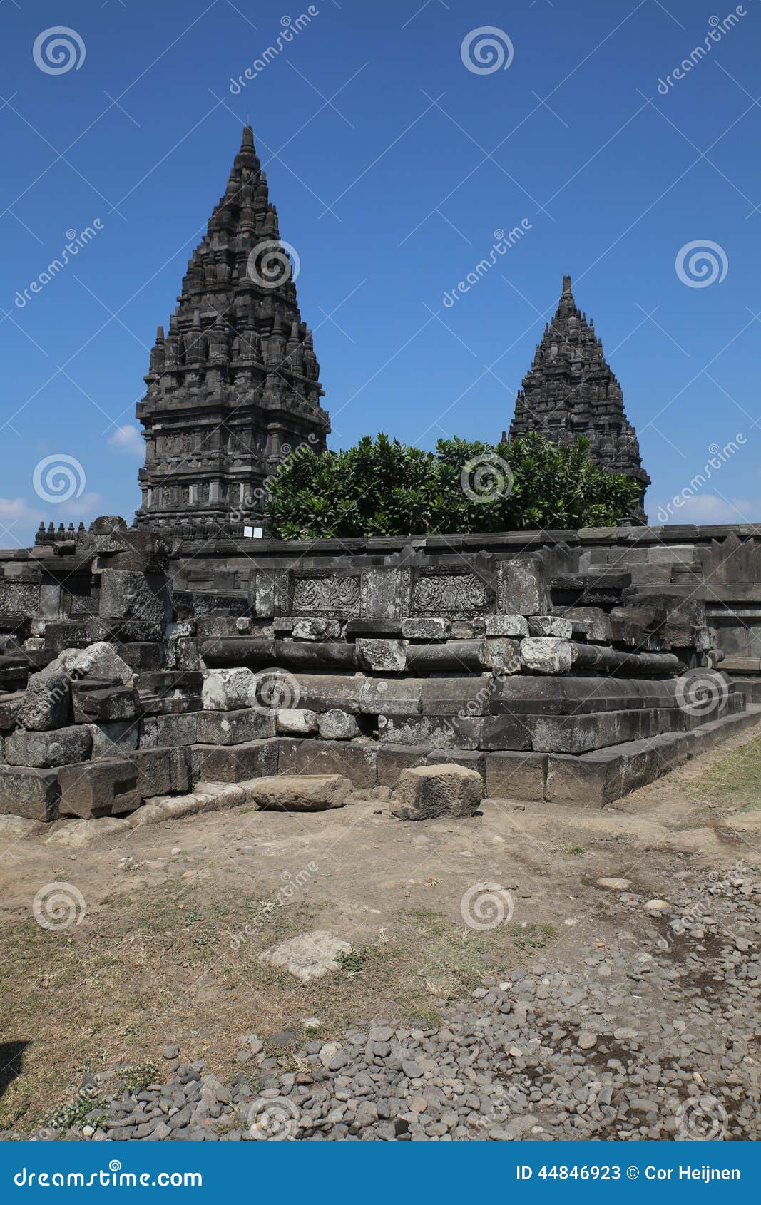 The Impressive Prambanan Hindu Temple Complex Stock Image - Image of ...
