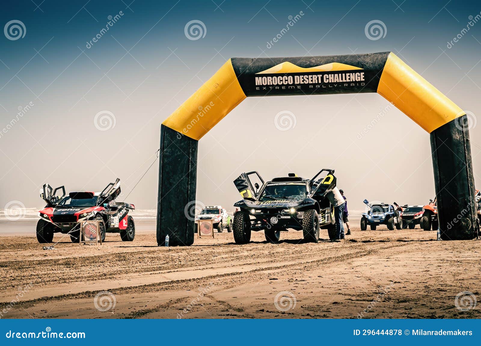 Impressive Rally Raid Buggies on the Beach of Plage Blanche on the ...