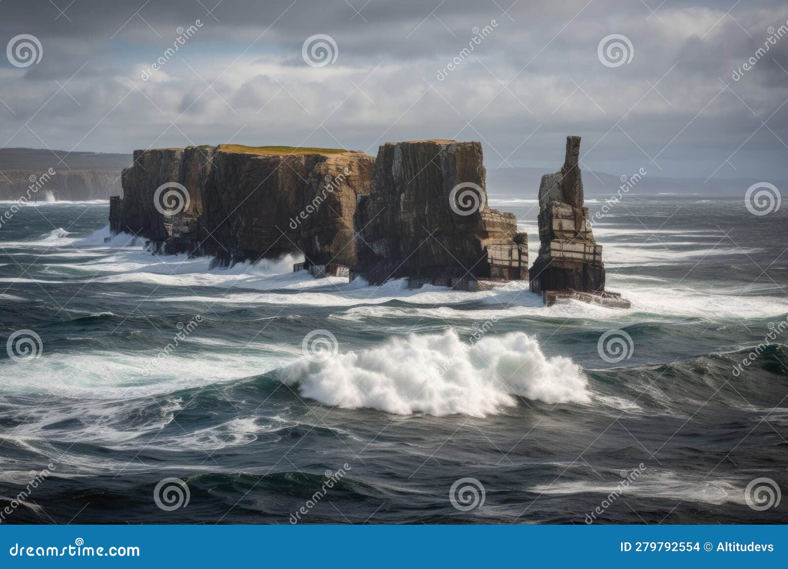 Impressive Rock Formations and Cliffs Towering Over the Ocean Waves ...