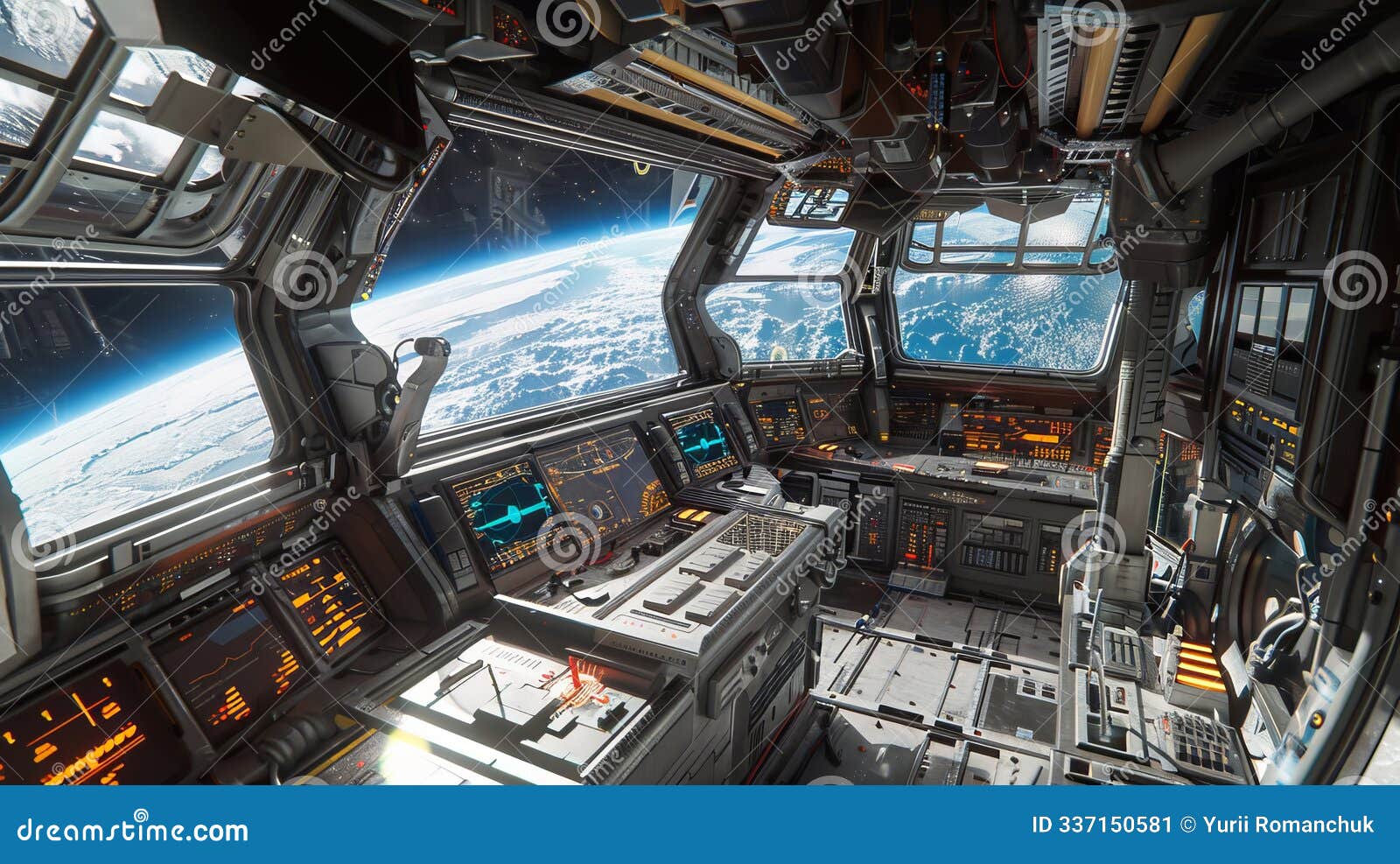 Impressive Spaceship Chamber With Luminous Octagonal Window Design ...