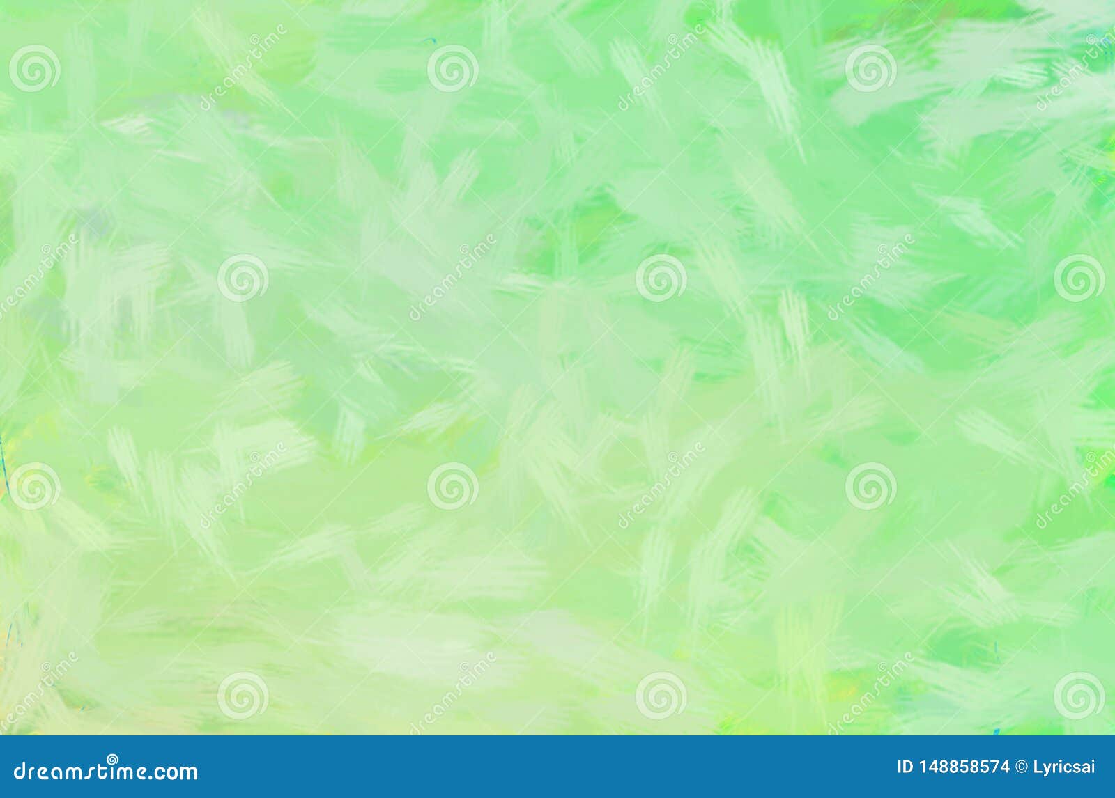 Impressive Textured Background. Soft Greenery Painting Illustration ...
